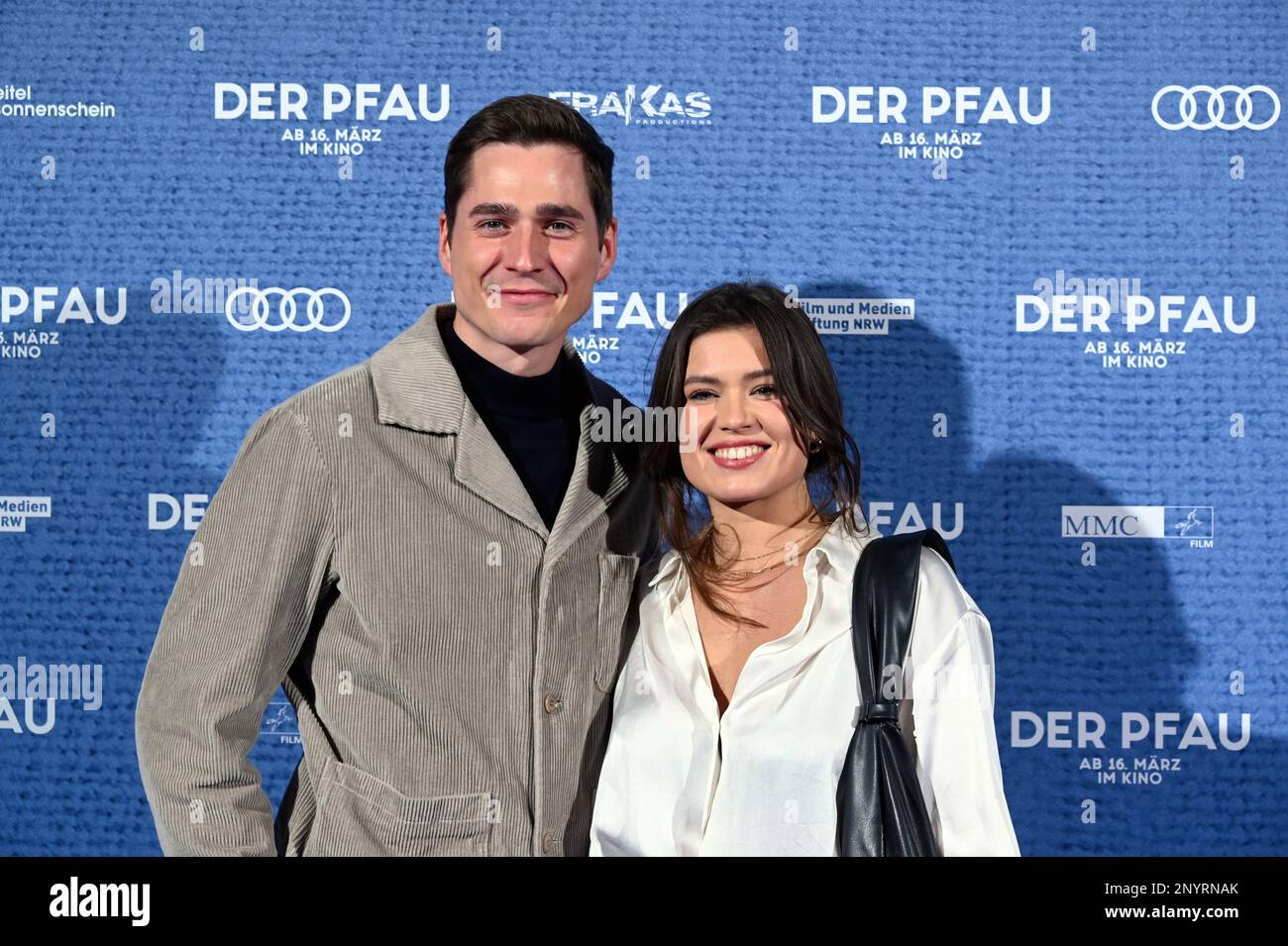 Cologne, Germany. 01st Mar, 2023. Actors Timothy Boldt and Sharon ...