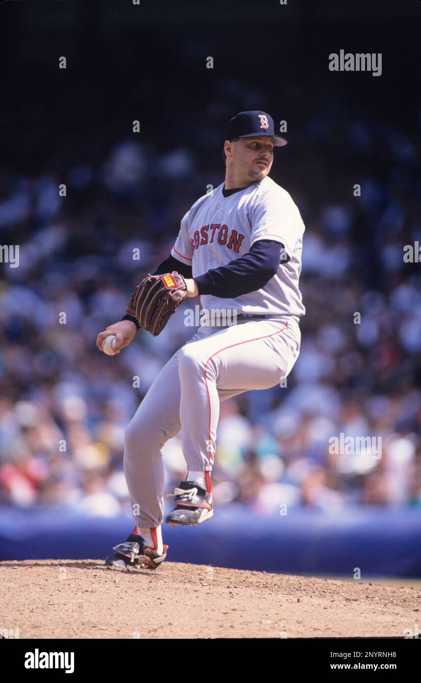 Boston Red Sox pitchers Roger Clemens starts in a Major League Baseball ...