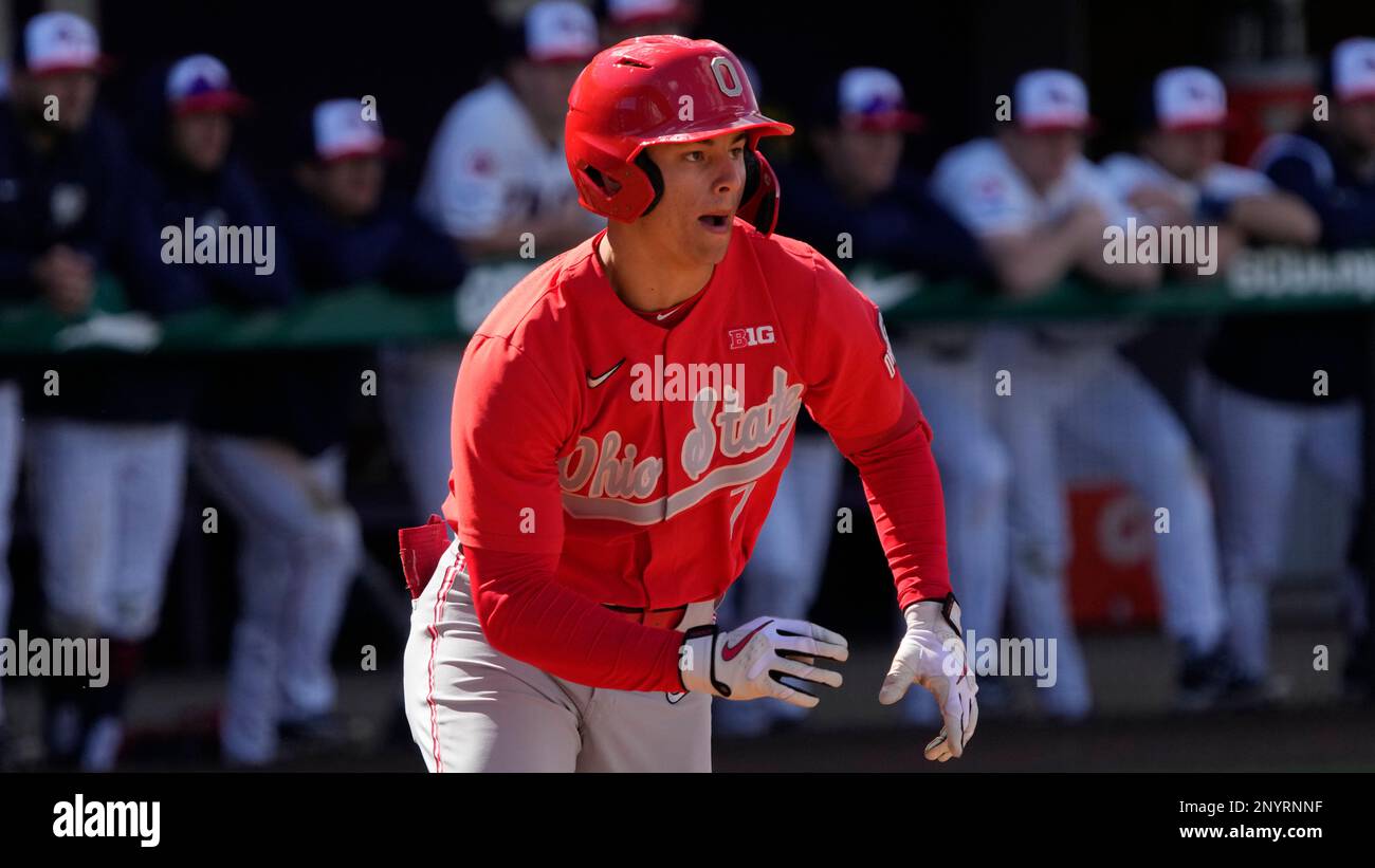 Ohio State outfielder Kade Kern (7) during an NCAA baseball game ...