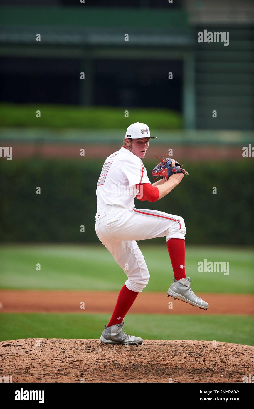 Jake Eder (19) of Atlantic High School in Ocean Ridge, Florida during ...