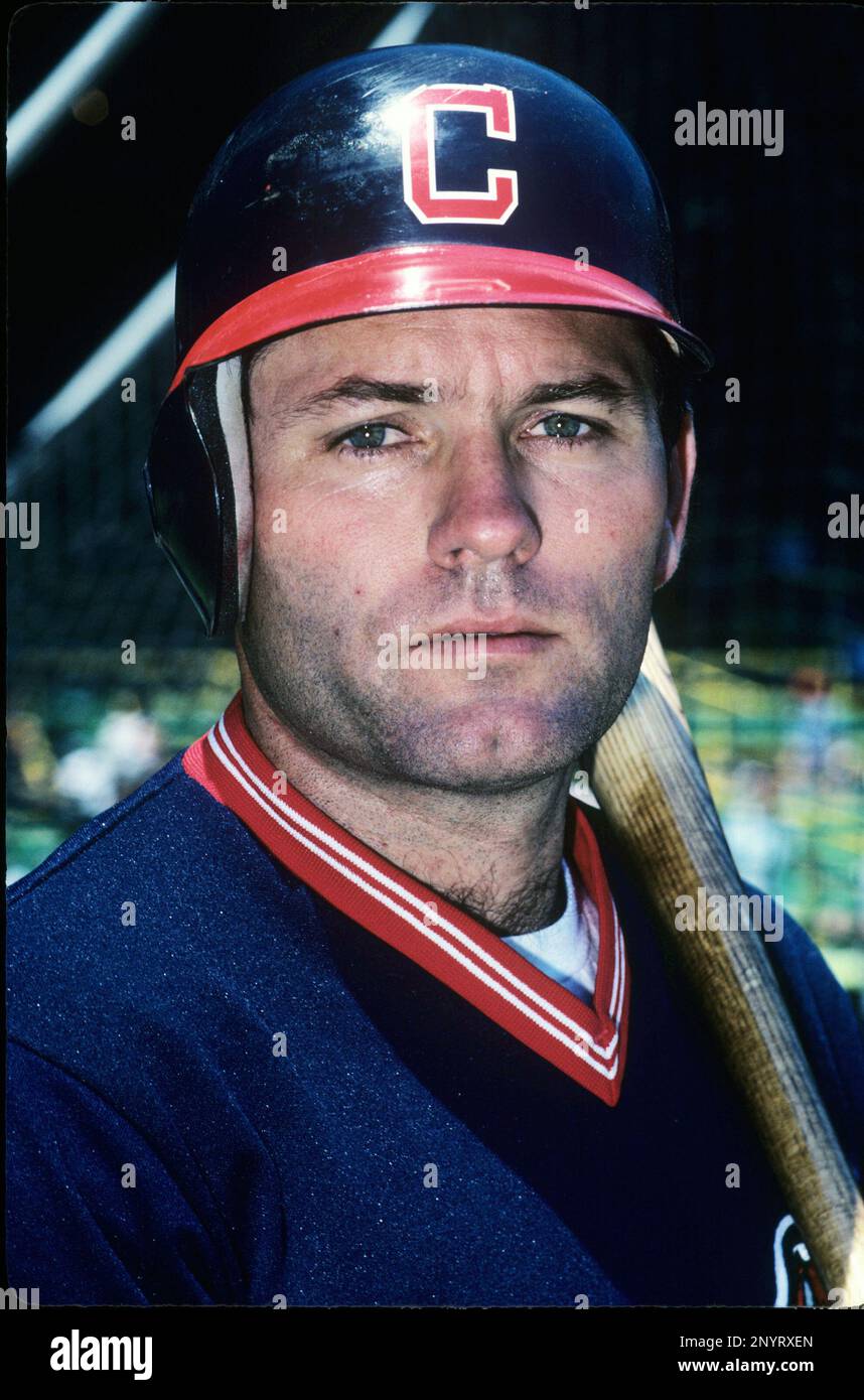 Cleveland Indians infielder Mike Hargrove poses during batting practice ...