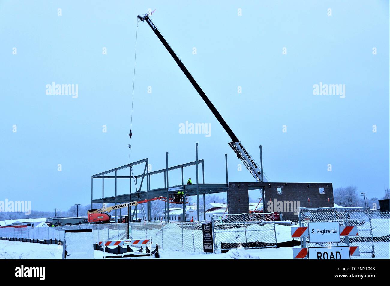 The construction area for a future transient training brigade ...