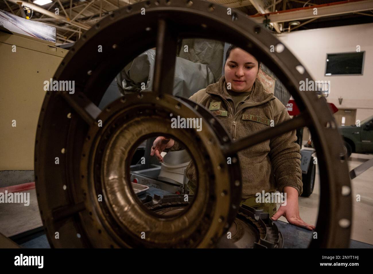 Senior Airman Cynthia Trevino, an aerospace propulsion mechanic with ...