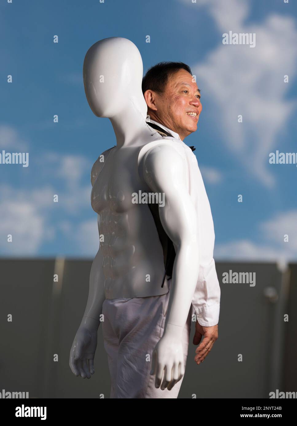 James Chiao, owner of CNL Mannequins in Buena Park, on Wednesday, May ...