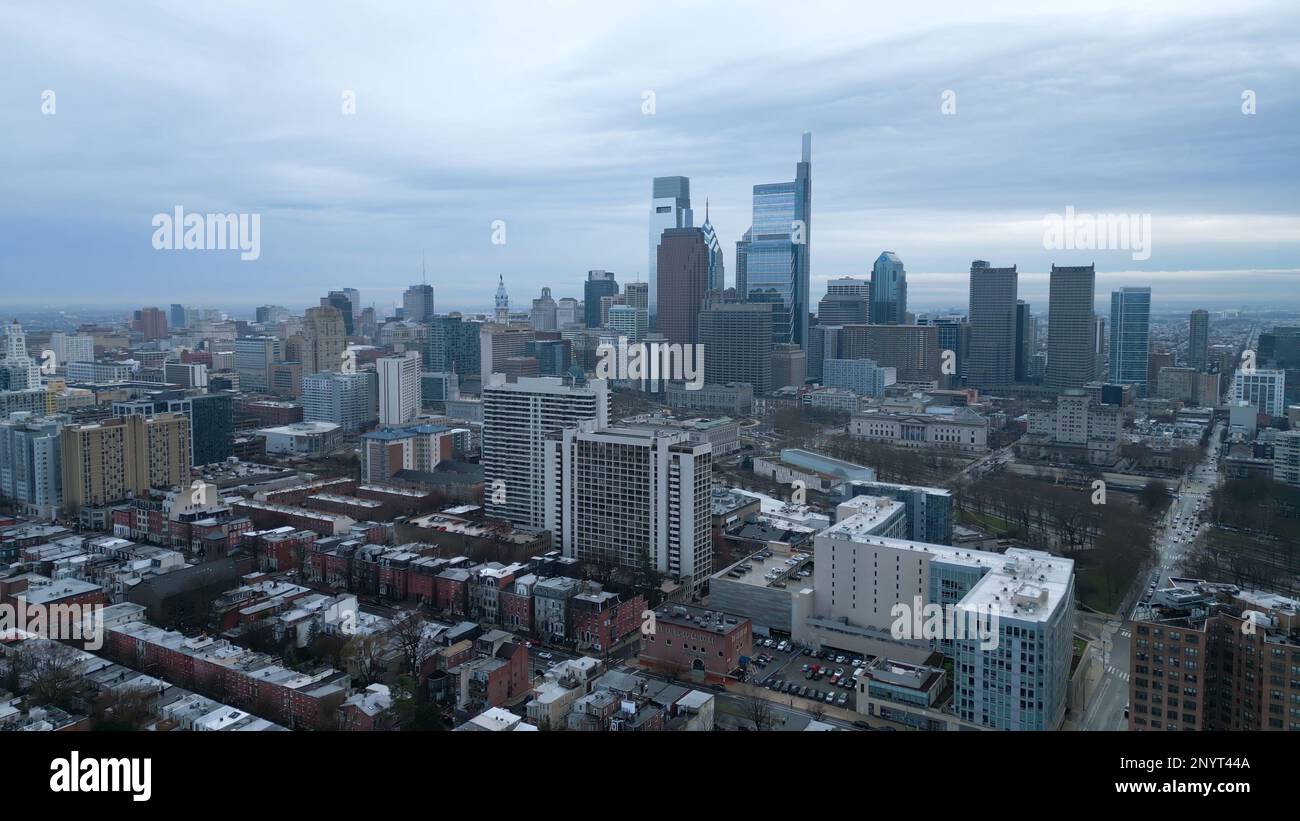 The city of Philadelphia from above Stock Photo - Alamy