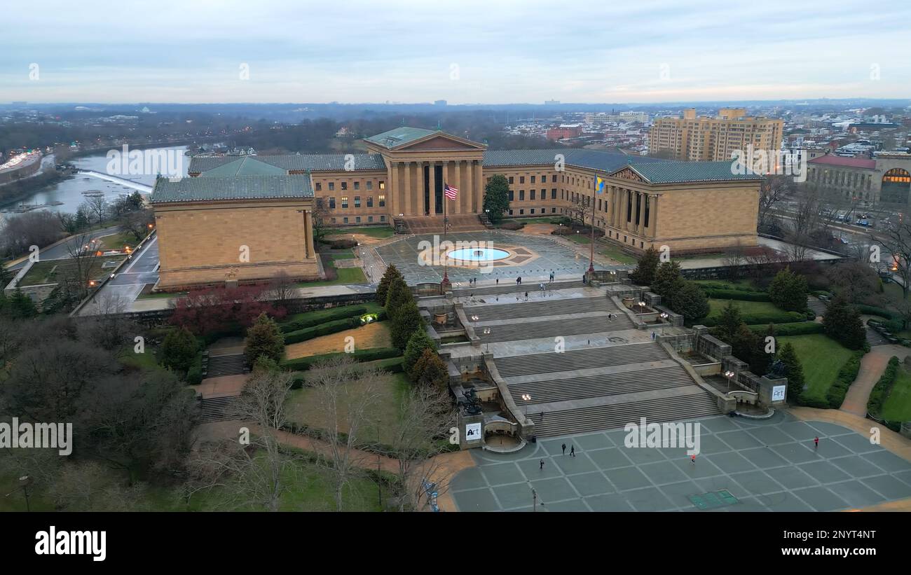Aerial view philadelphia art museum hi-res stock photography and images ...