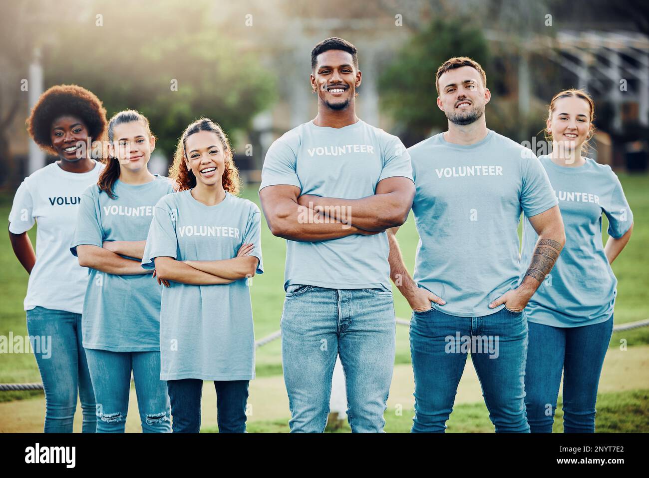 Volunteer group, team and community service, eco friendly help with ...