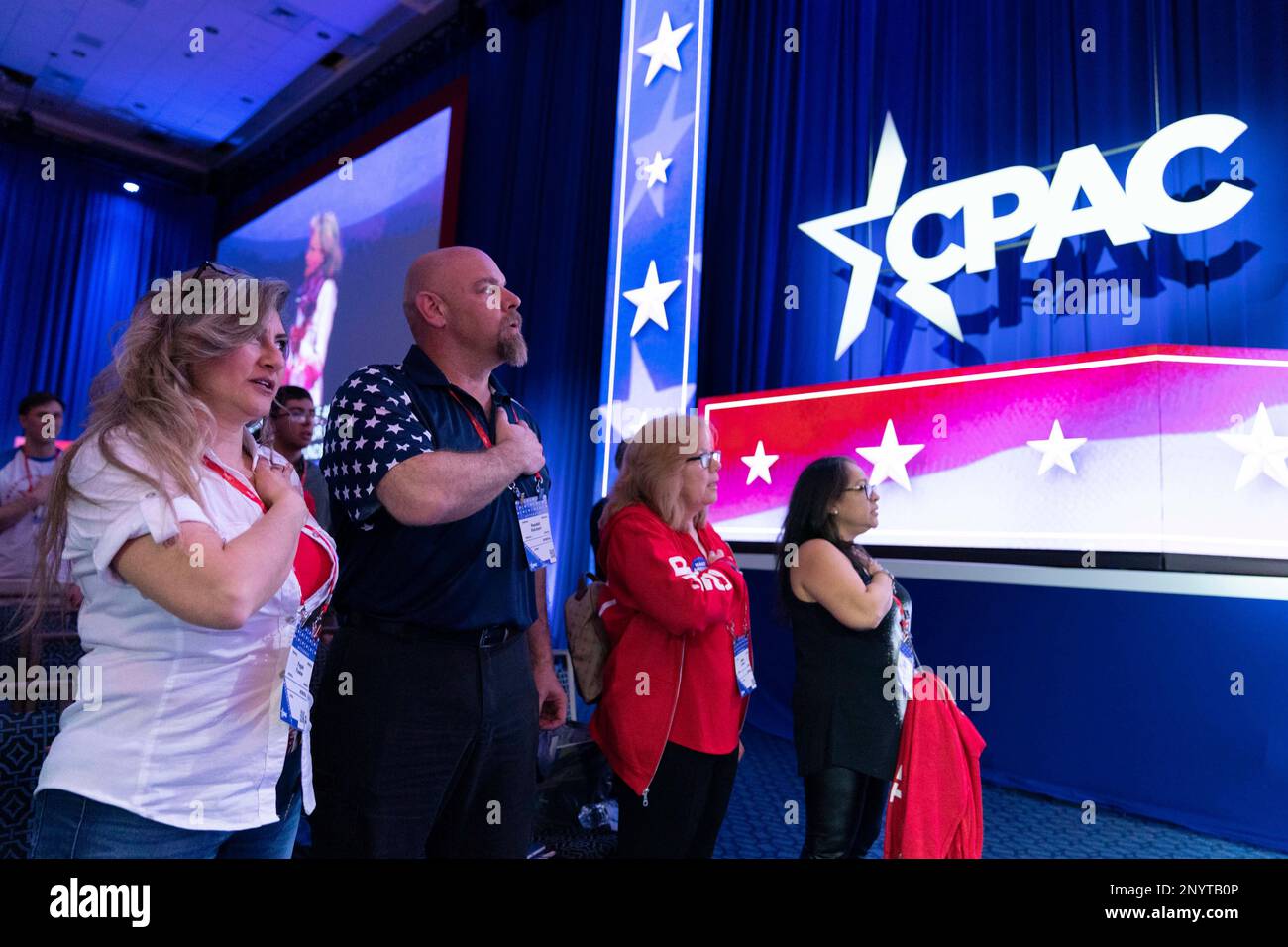 People attending the Conservative Political Action Conference, CPAC ...