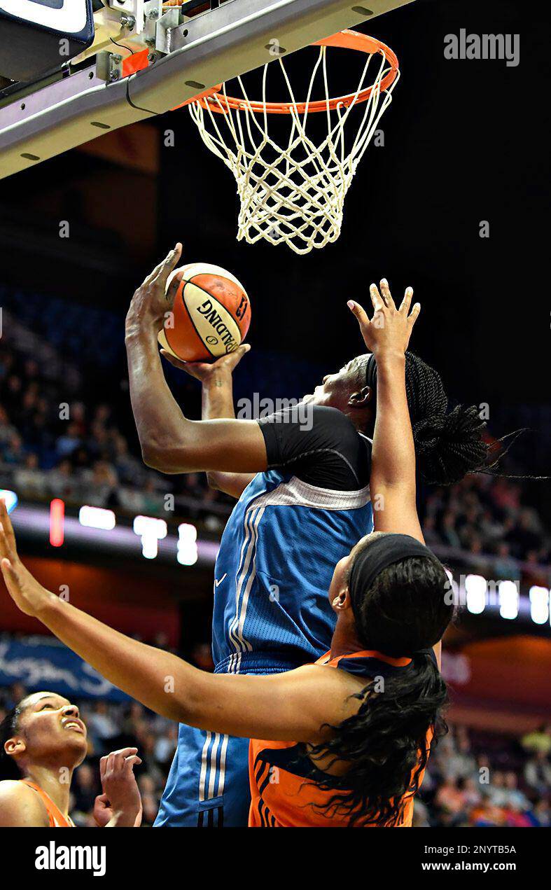 May 26, 2017: Minnesota center, Sylvia Fowles, makes a jump shot during ...