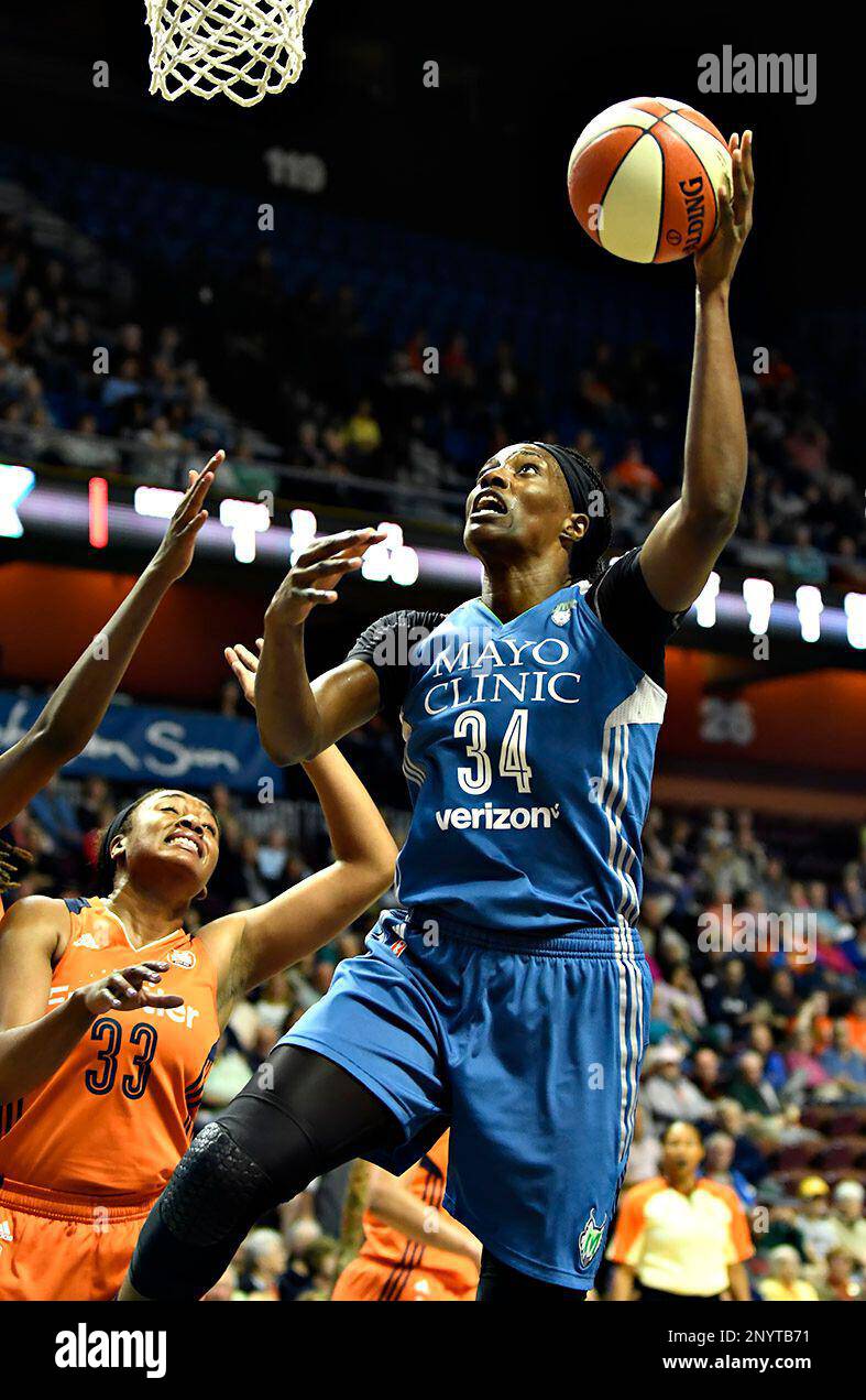 May 26, 2017: Minnesota center, Sylvia Fowles, makes a jump shot during ...
