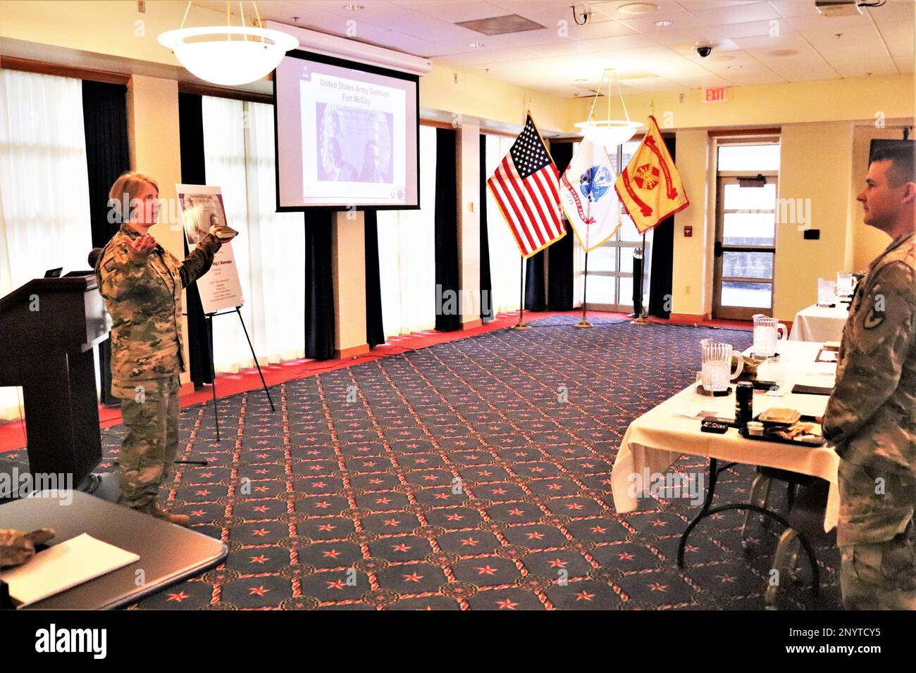 Chaplain (Lt. Col.) Amy Noble with the Fort McCoy Garrison Religious ...