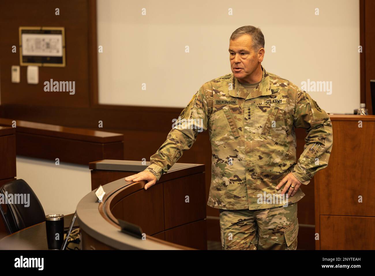 U.S. Army Gen. James H. Dickinson, the commander of U.S. Space Command ...