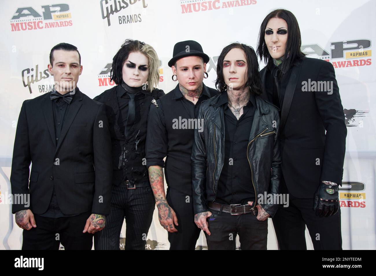 Chris Motionless, Josh Balz, Ryan Sitkowski, Ricky Horror, and Devin ...