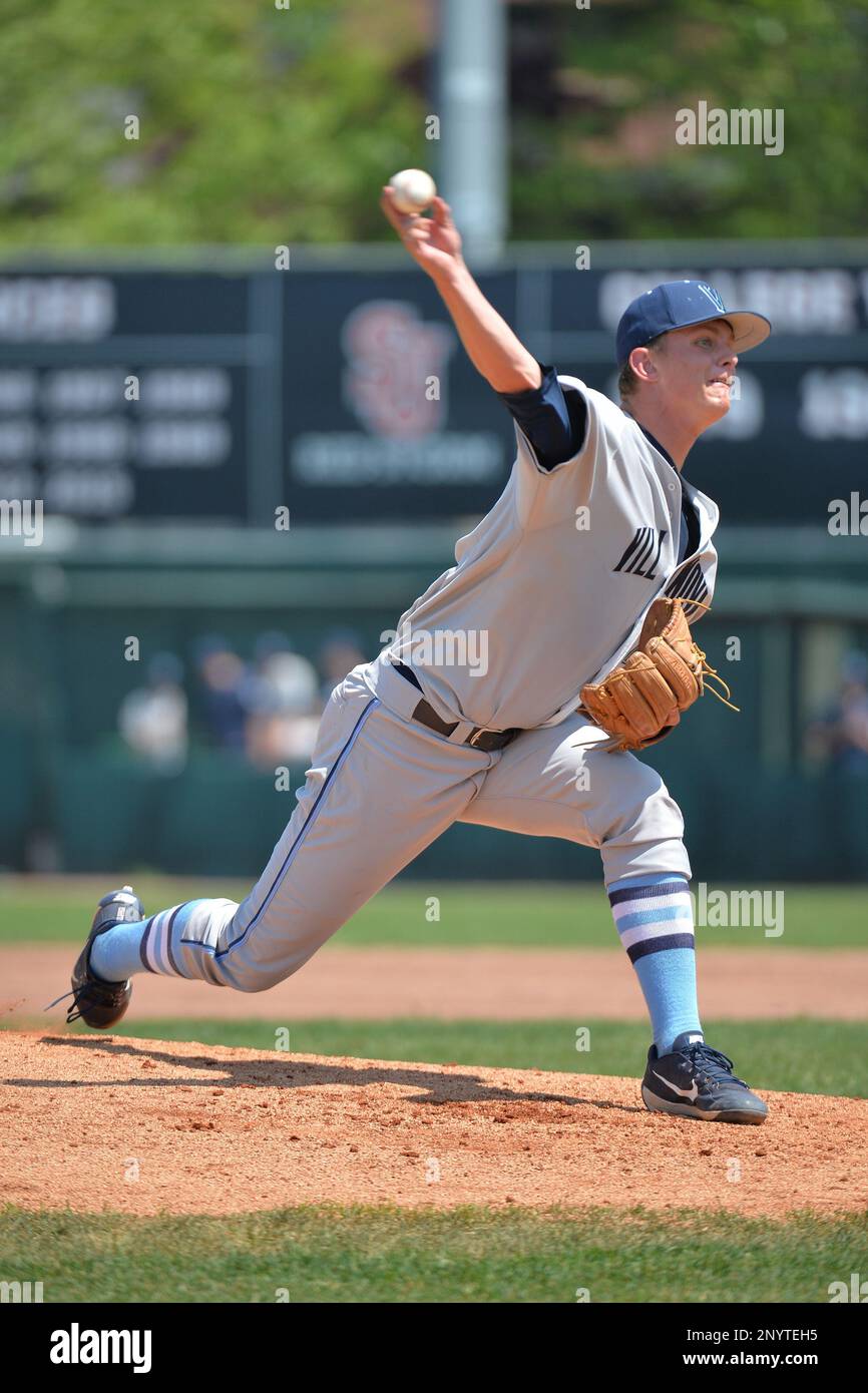 Villanova University Wildcats pitcher Jake Esp (49) during game played ...