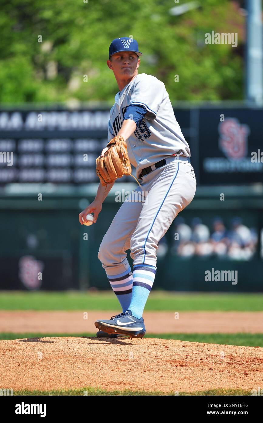 Villanova University Wildcats pitcher Jake Esp (49) during game played ...