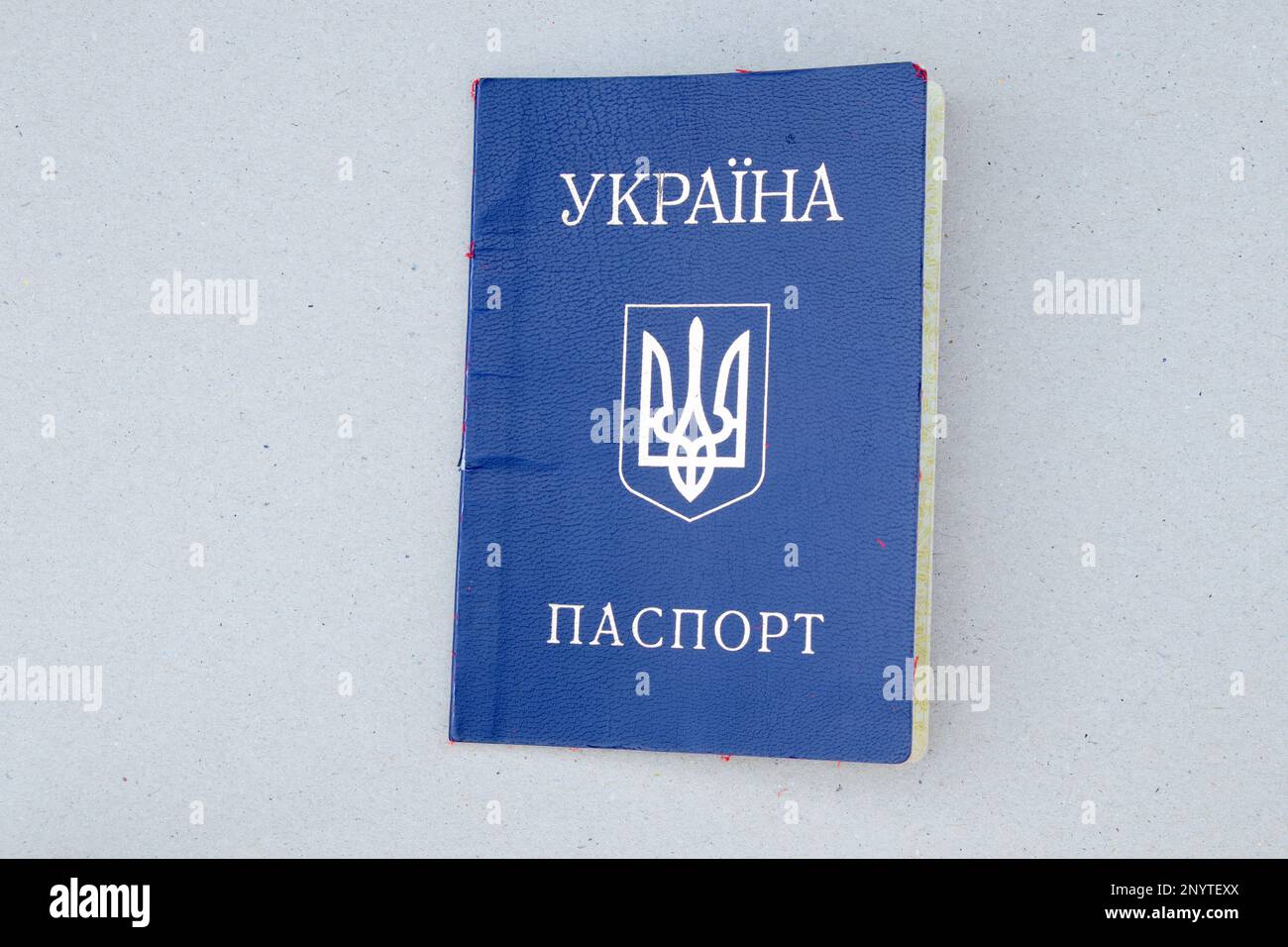 Ukrainian passport on an isolated background Stock Photo - Alamy