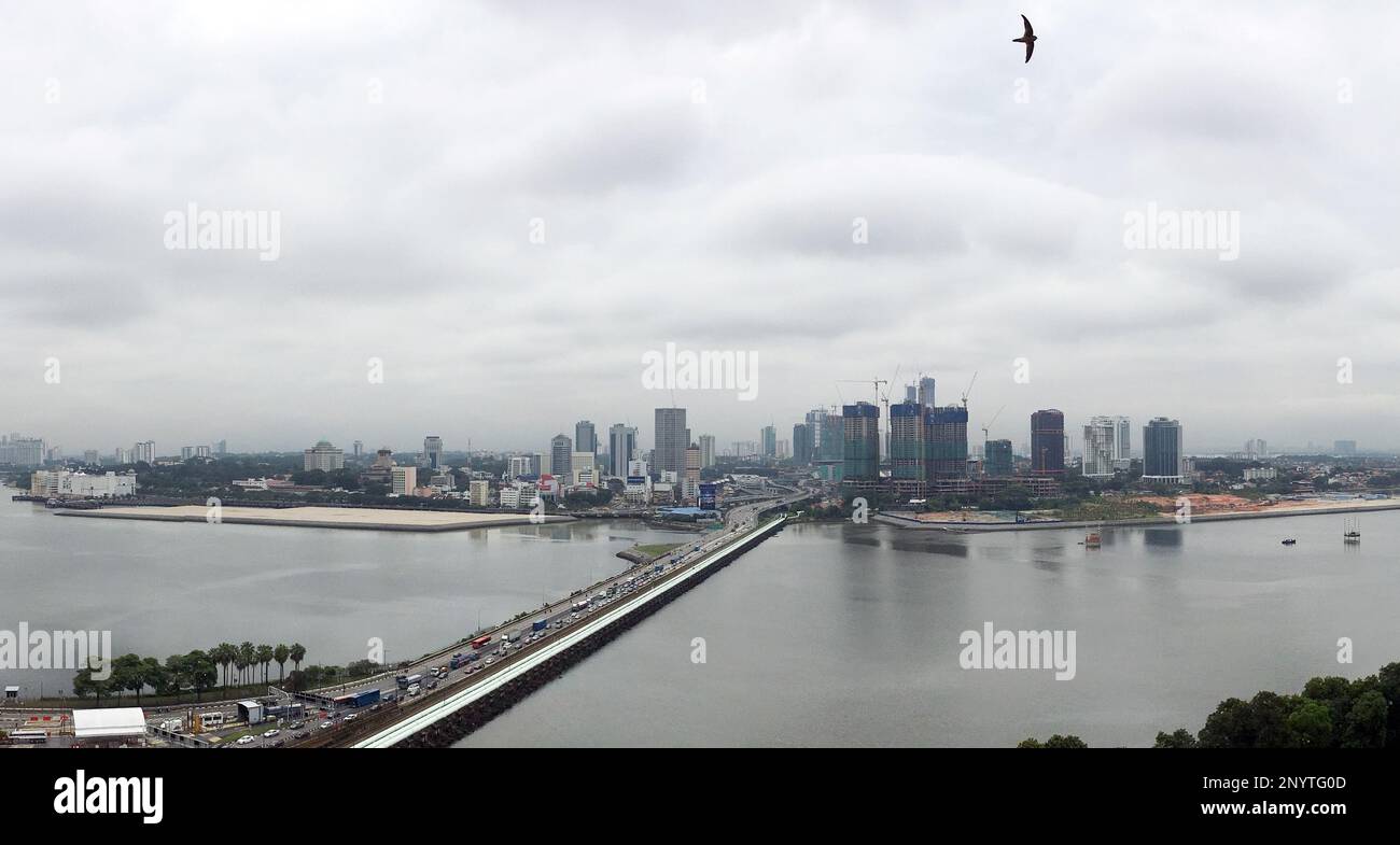 The developments in Johor Baru, such as land reclamation works are ...