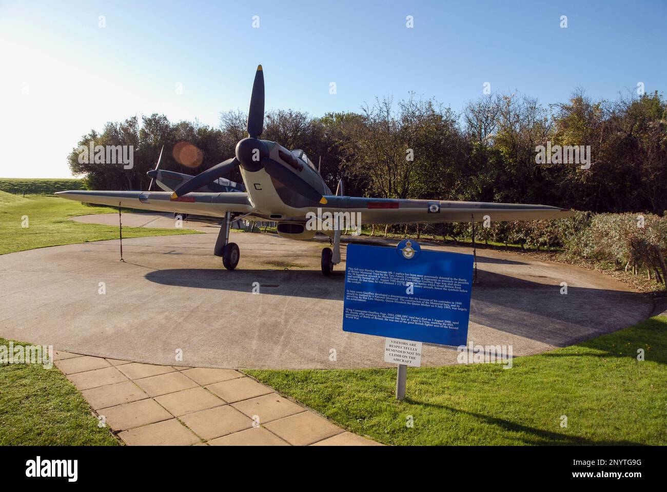 A Royal Air Force ( RAF) headstone of The Battle of Britain War ...
