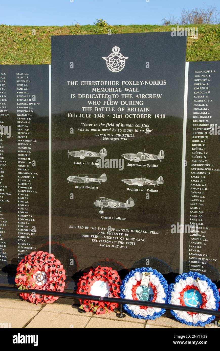 A Royal Air Force ( RAF) headstone of The Battle of Britain War ...