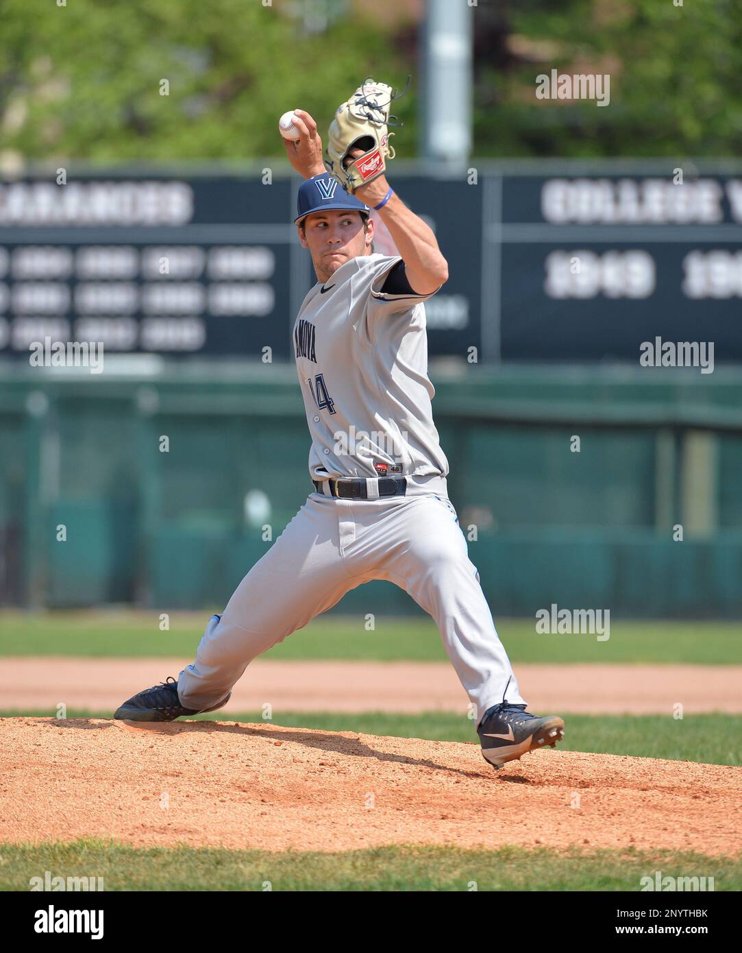Villanova University Wildcats pitcher Andrew Owen (14) during game ...