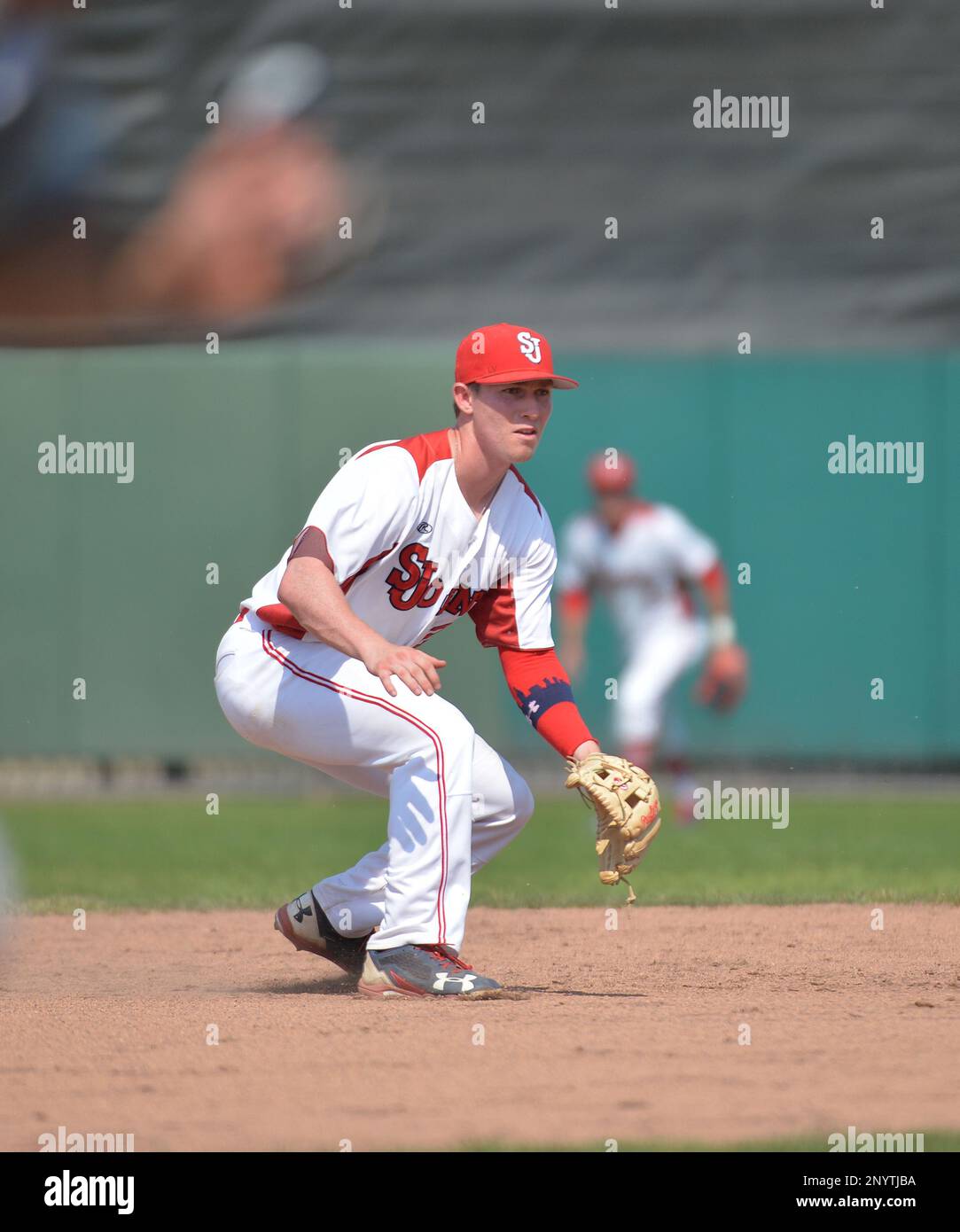 St. John's University Redstorm infielder Jordan Gillerman (21) during ...