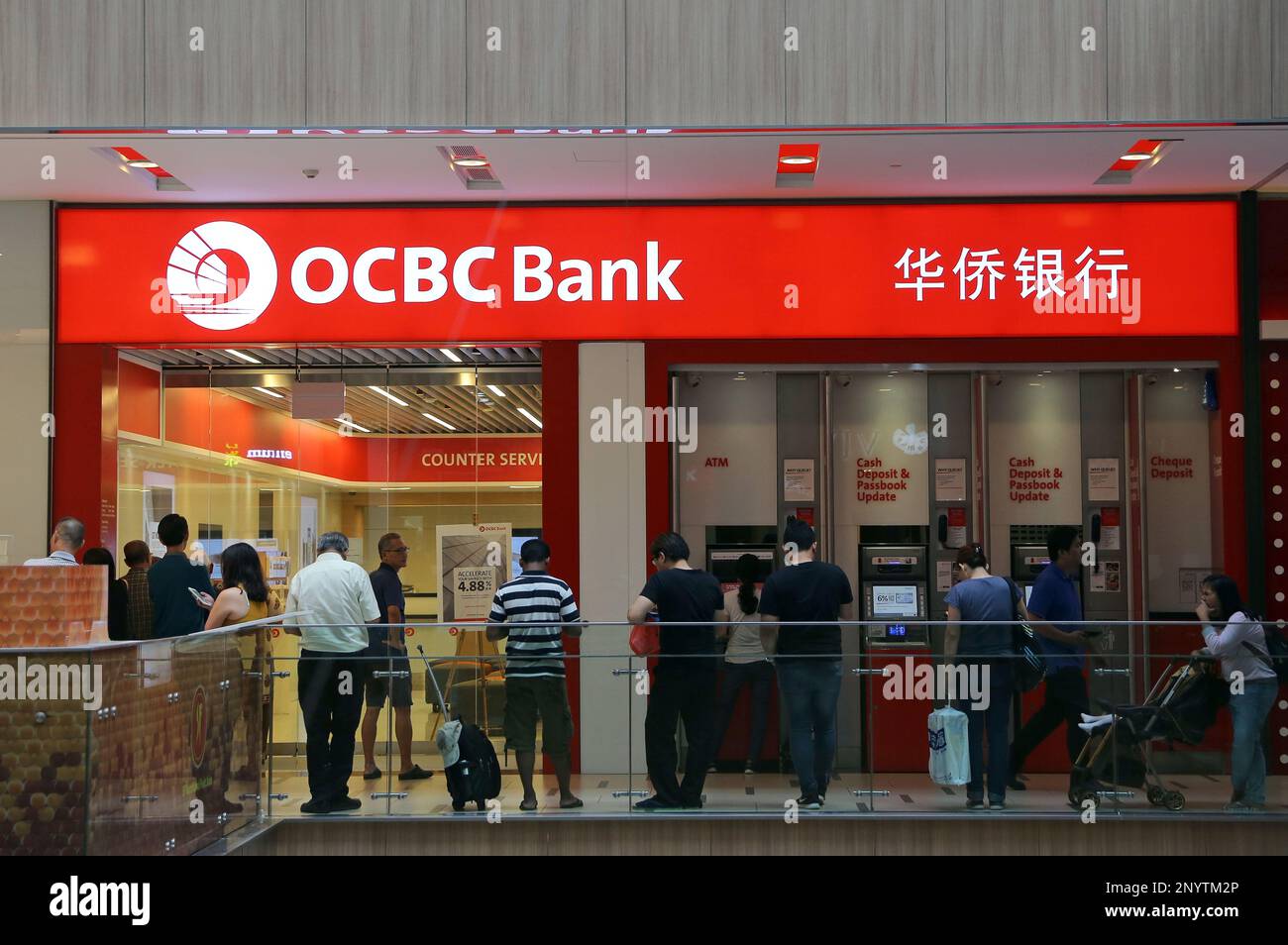 OCBC Bank's outlet at Paya Lebar Square. S&P Global ratings said the ...