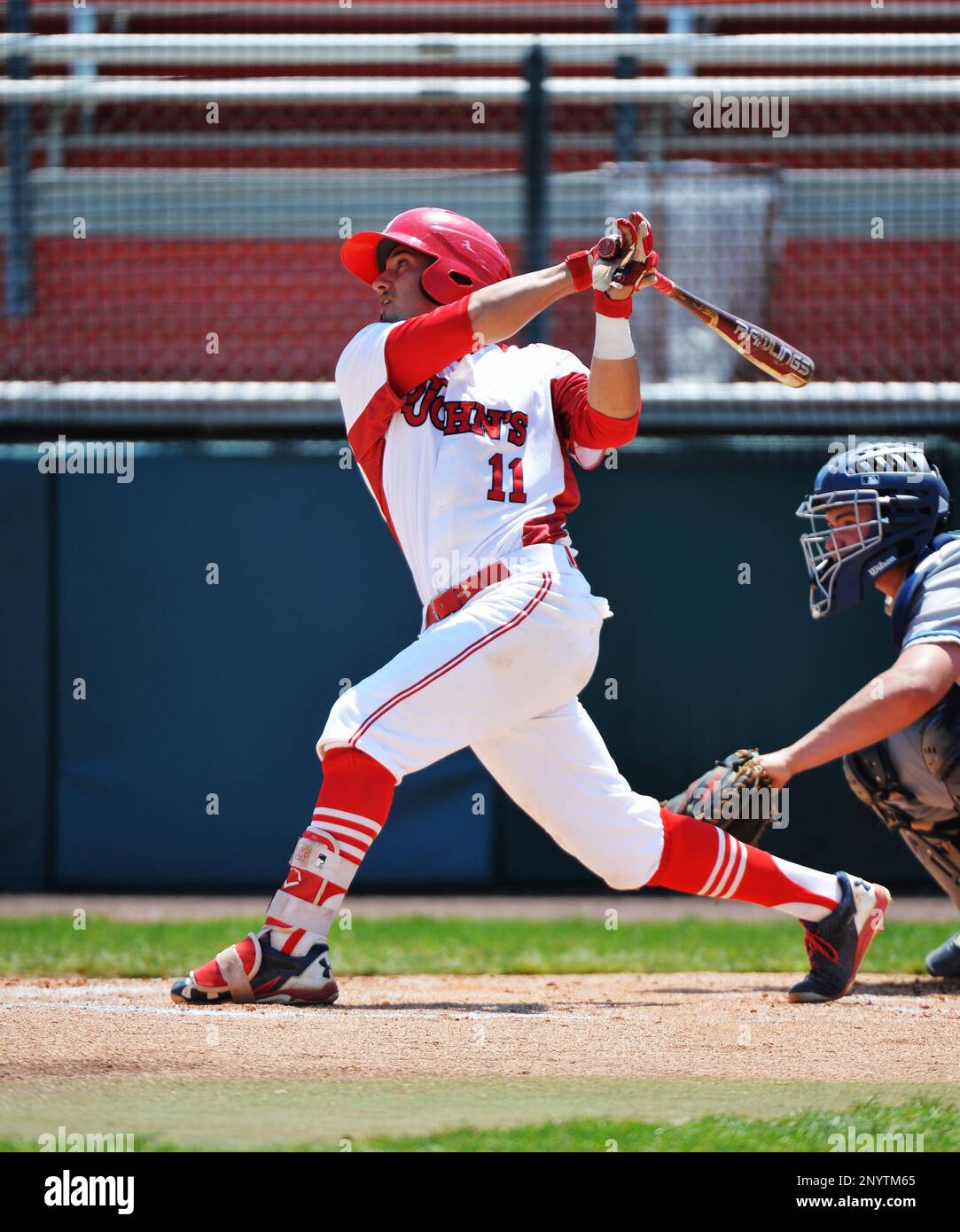 St. John's University Redstorm infielder John Valente (11) during game ...