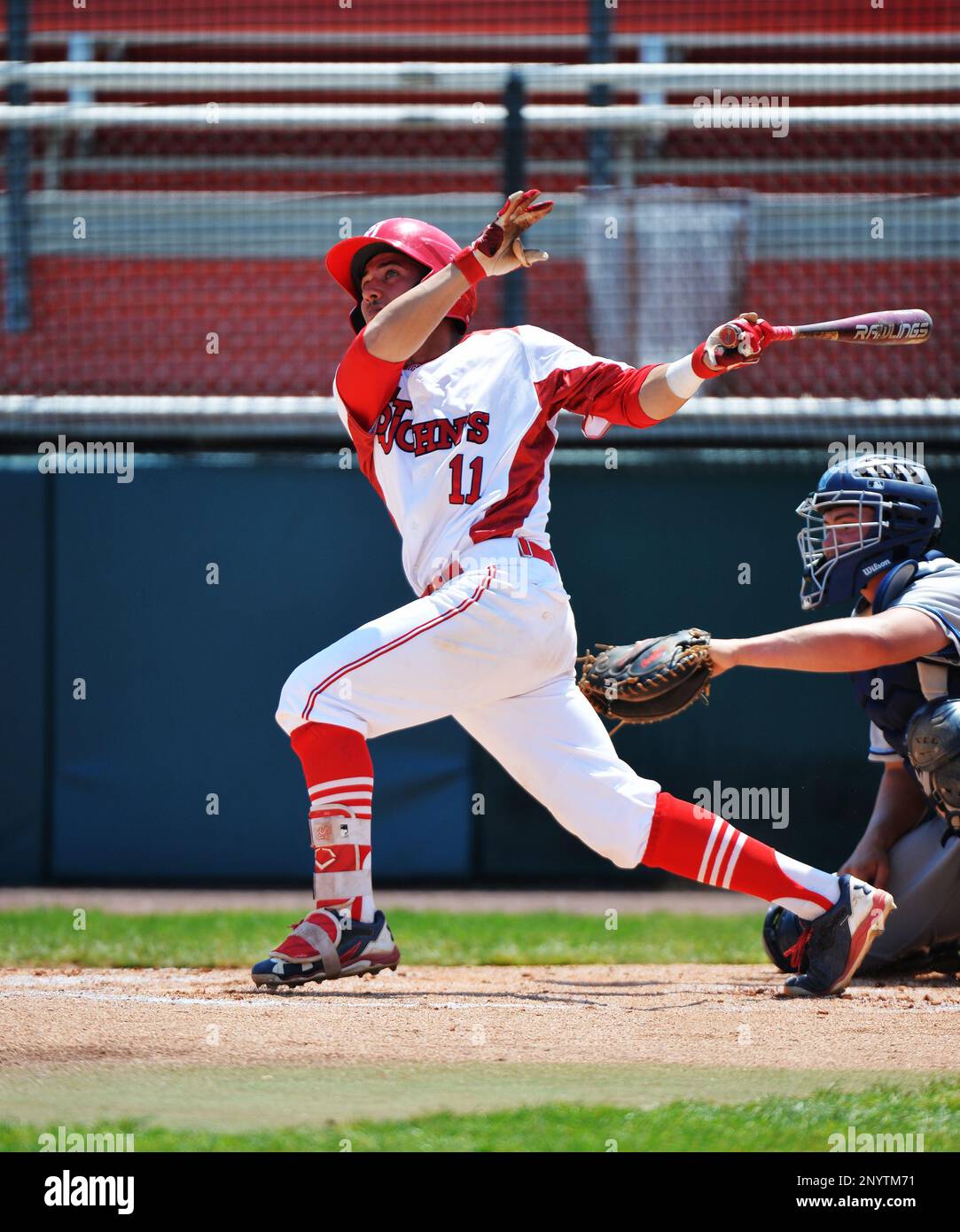 St. John's University Redstorm infielder John Valente (11) during game ...