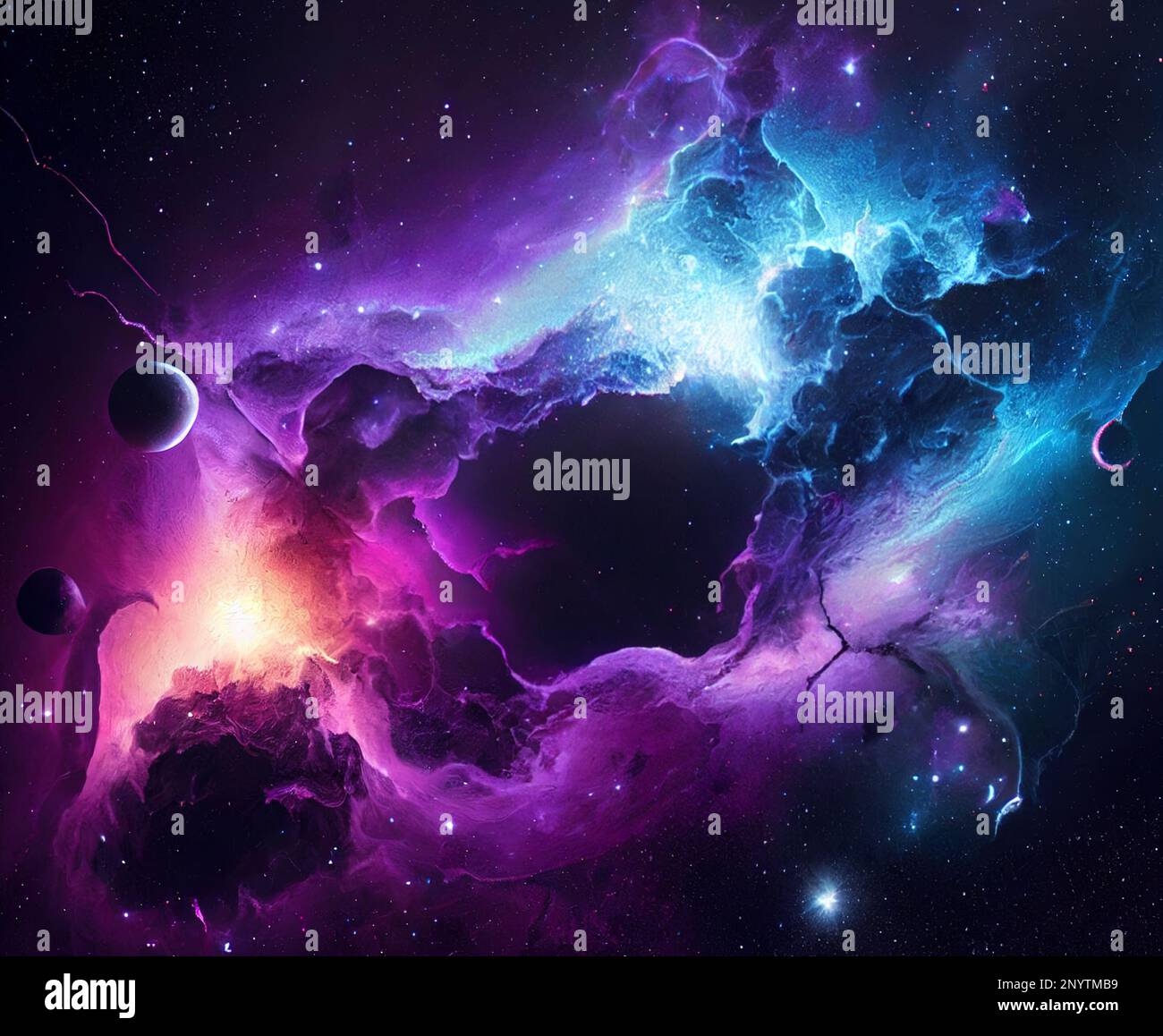 Abstract universe background, cosmic gas and stars Stock Photo - Alamy