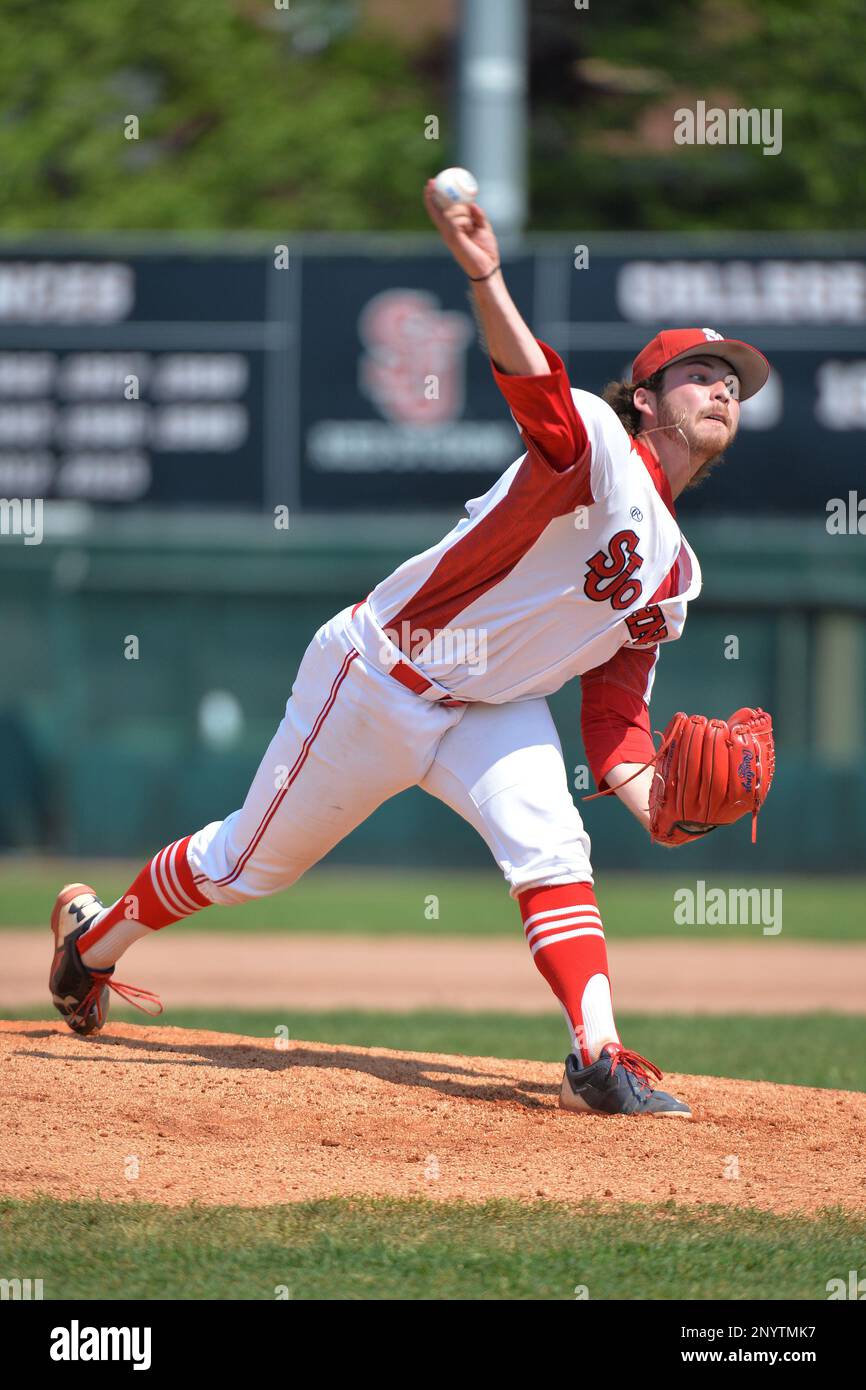 St. John's University Redstorm pitcher Sean Mooney (8) during game ...