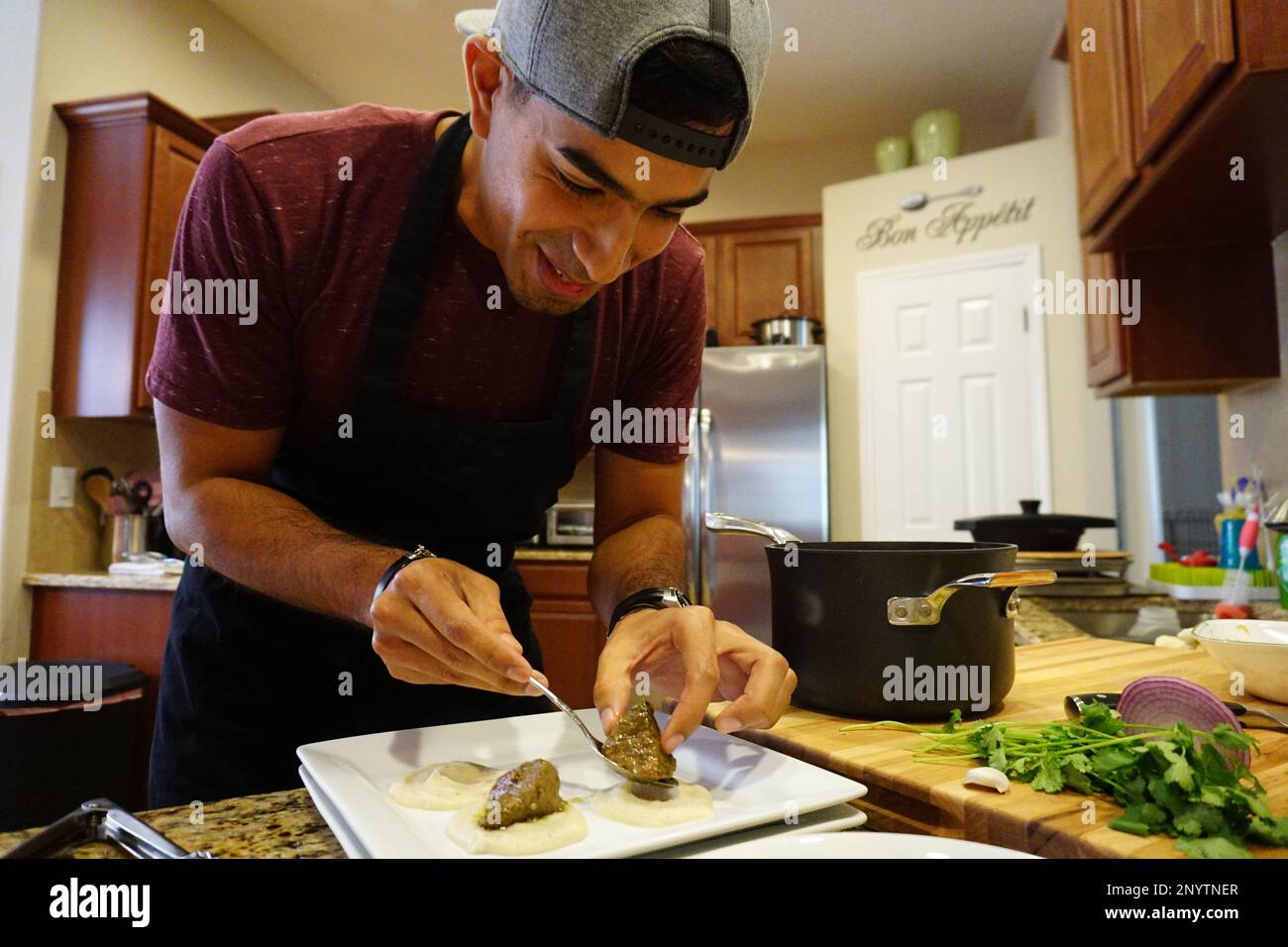 Danny Flores, a contestant on the 2017 Master Chef cooking reality show ...