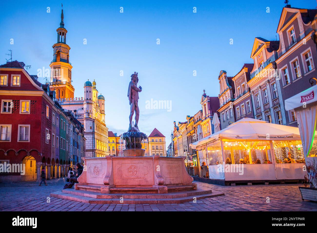 Old Market Square, Poznan, Poland Stock Photo - Alamy