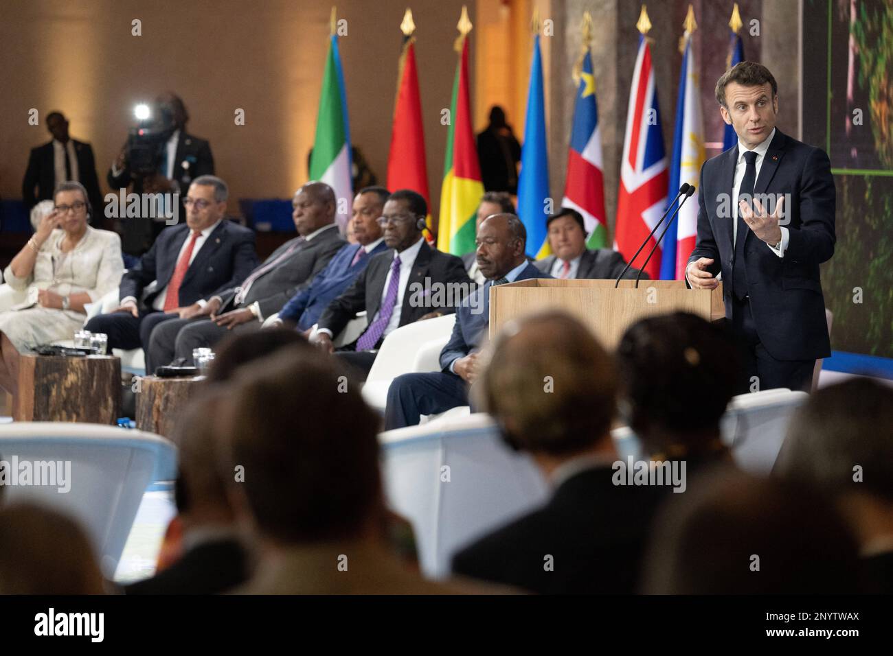 Libreville, Gabon. 02nd Mar, 2023. From L to R Fustin Archange Touadera ...