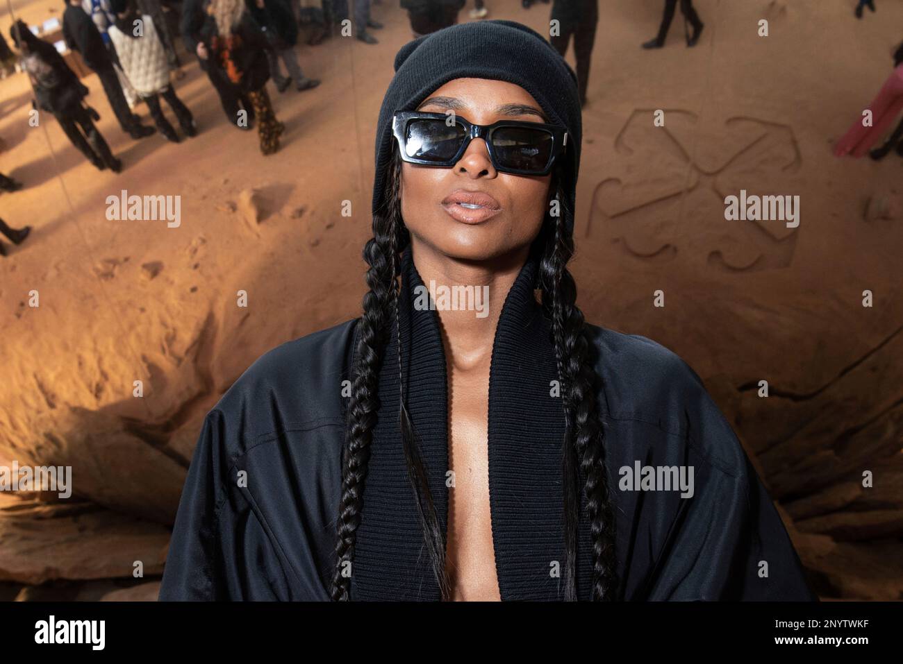 Ciara Princess Wilson poses before the Off-White Fall/Winter 2023-2024 ...