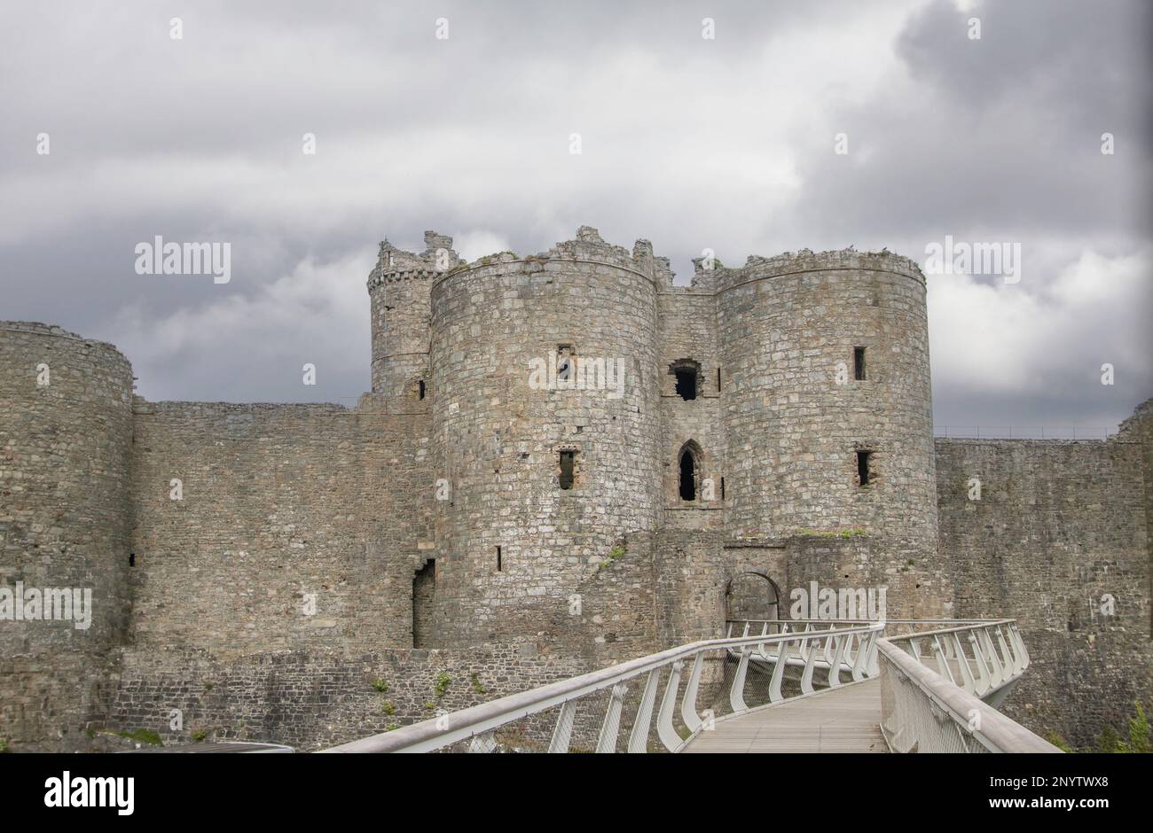 Harlech castle entrance hi-res stock photography and images - Alamy