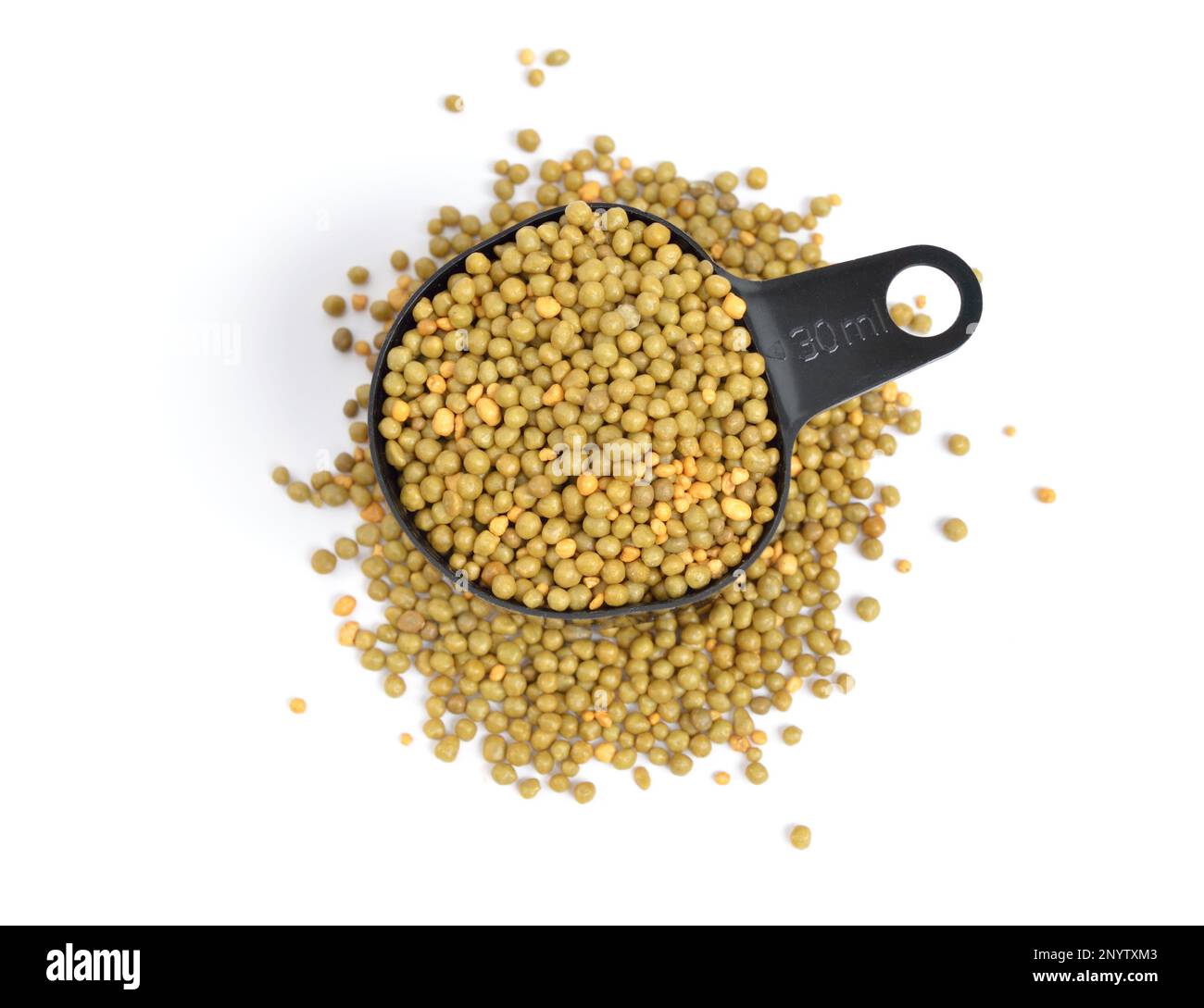 Osmocote fertilizer granules isolated on white background Stock Photo ...