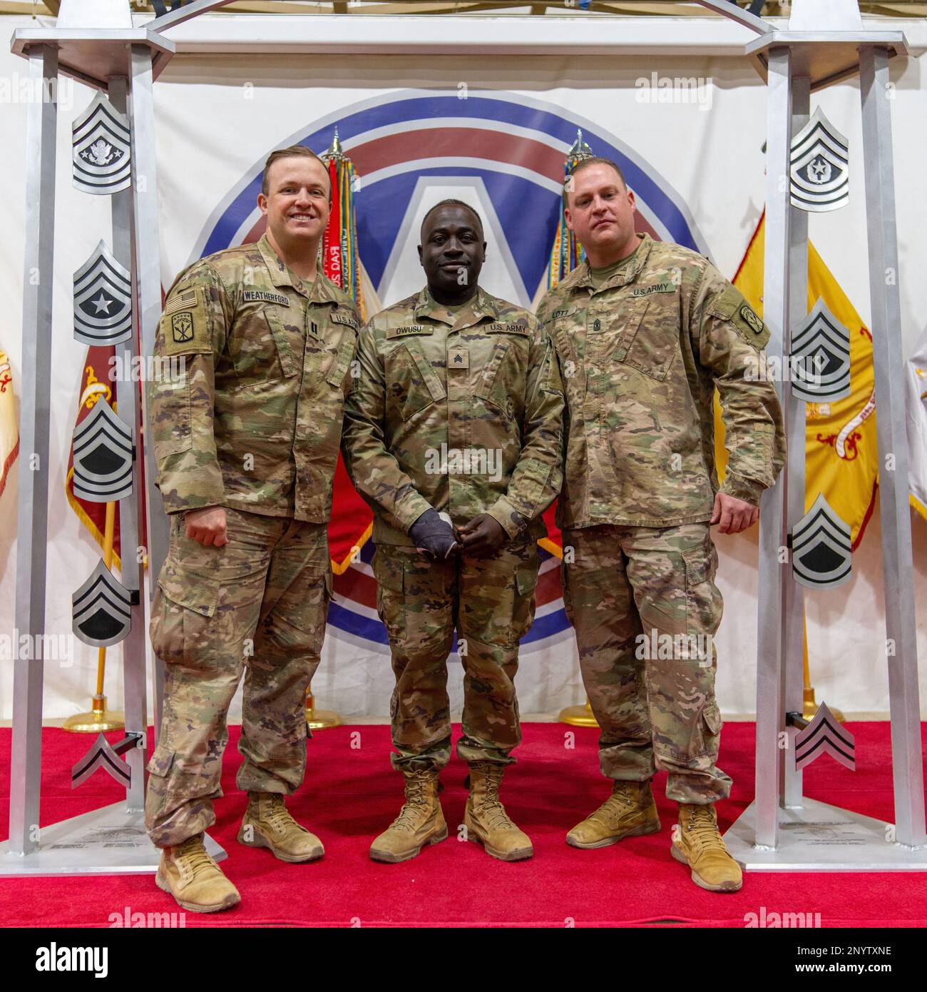U.S. Army Soldiers pose for a photo at the conclusion of a Non ...