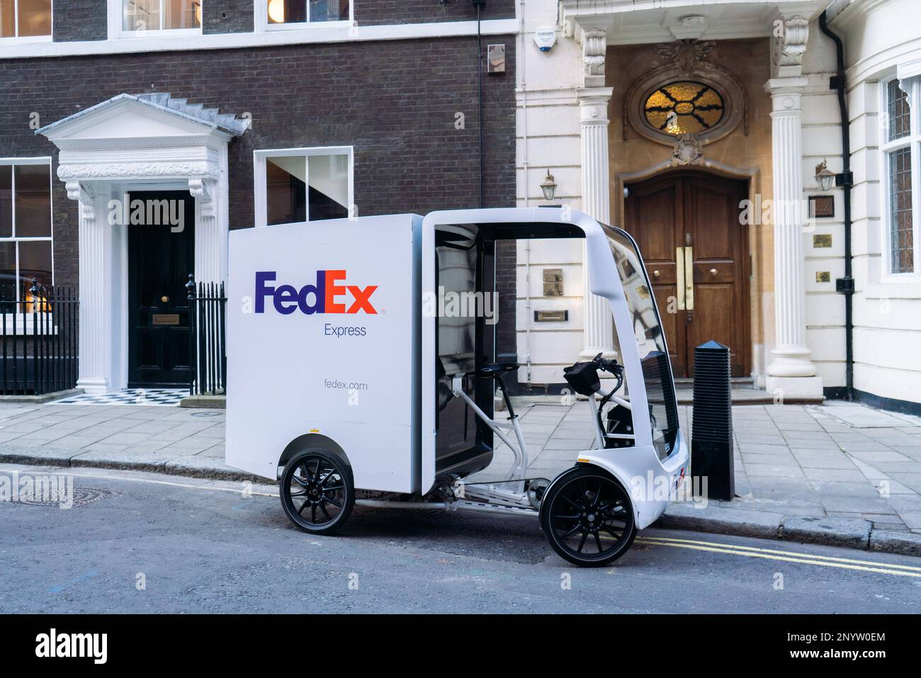 FedEx Pedal Van, London, UK Stock Photo - Alamy