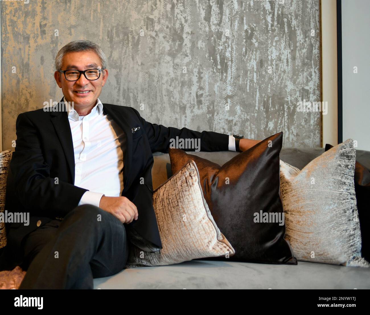 Mr Eric Teng, CEO of Heeton, photographed in a showflat located at Onze ...