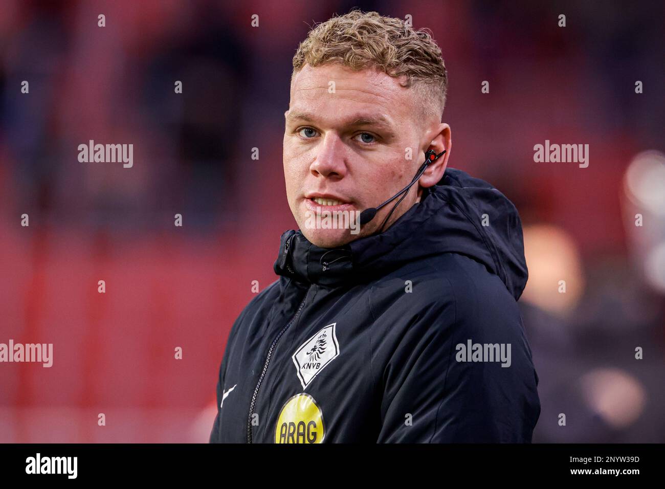 EINDHOVEN, NETHERLANDS - MARCH 2: Fourth Official Alex Bos during the ...