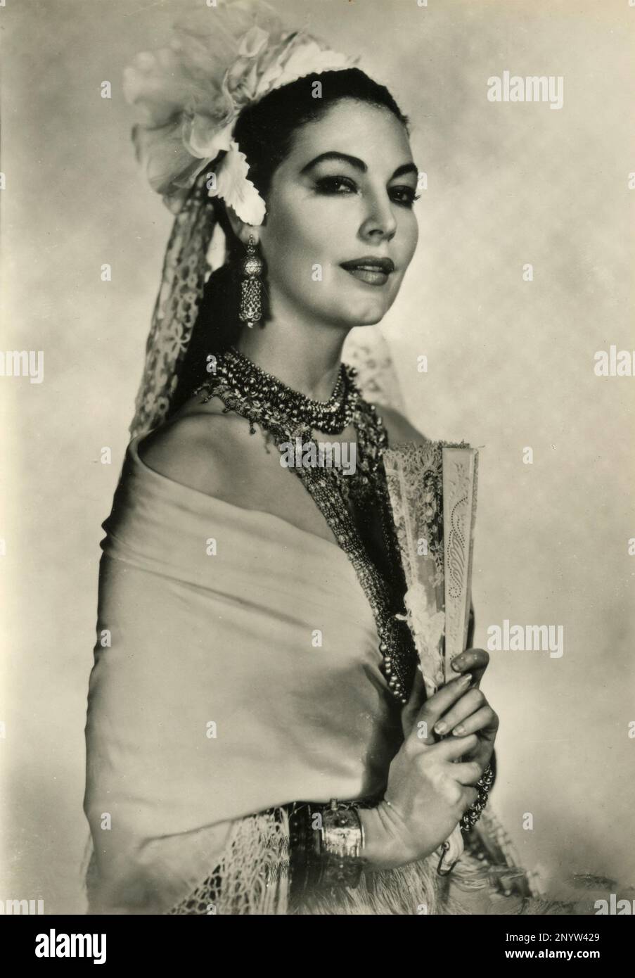 American actress Ava Gardner in the movie Bhowani Junction, USA 1956 ...