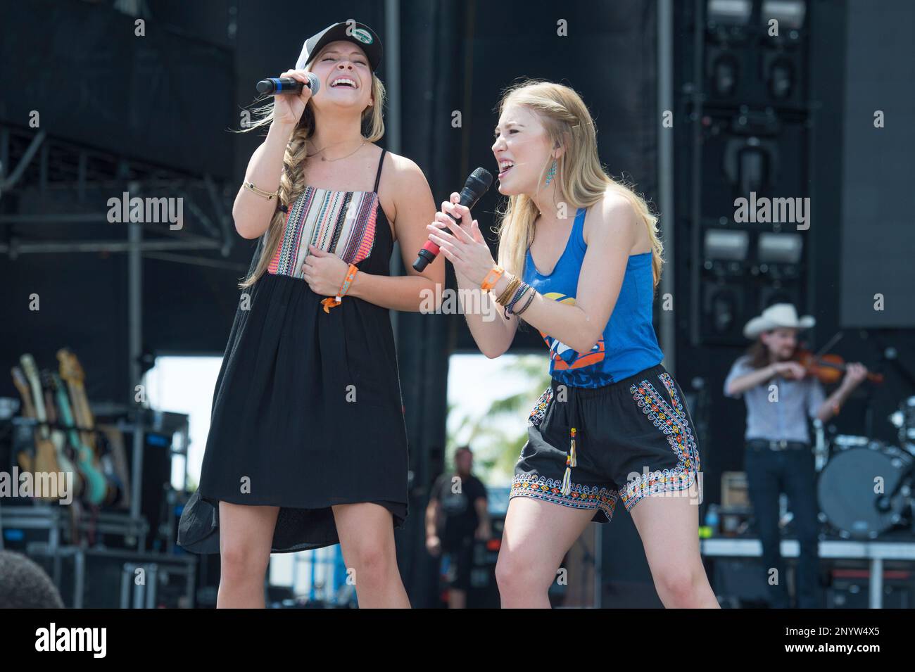 Taylor Dye and Madison Marlow of Maddie & Tae perform during The ...
