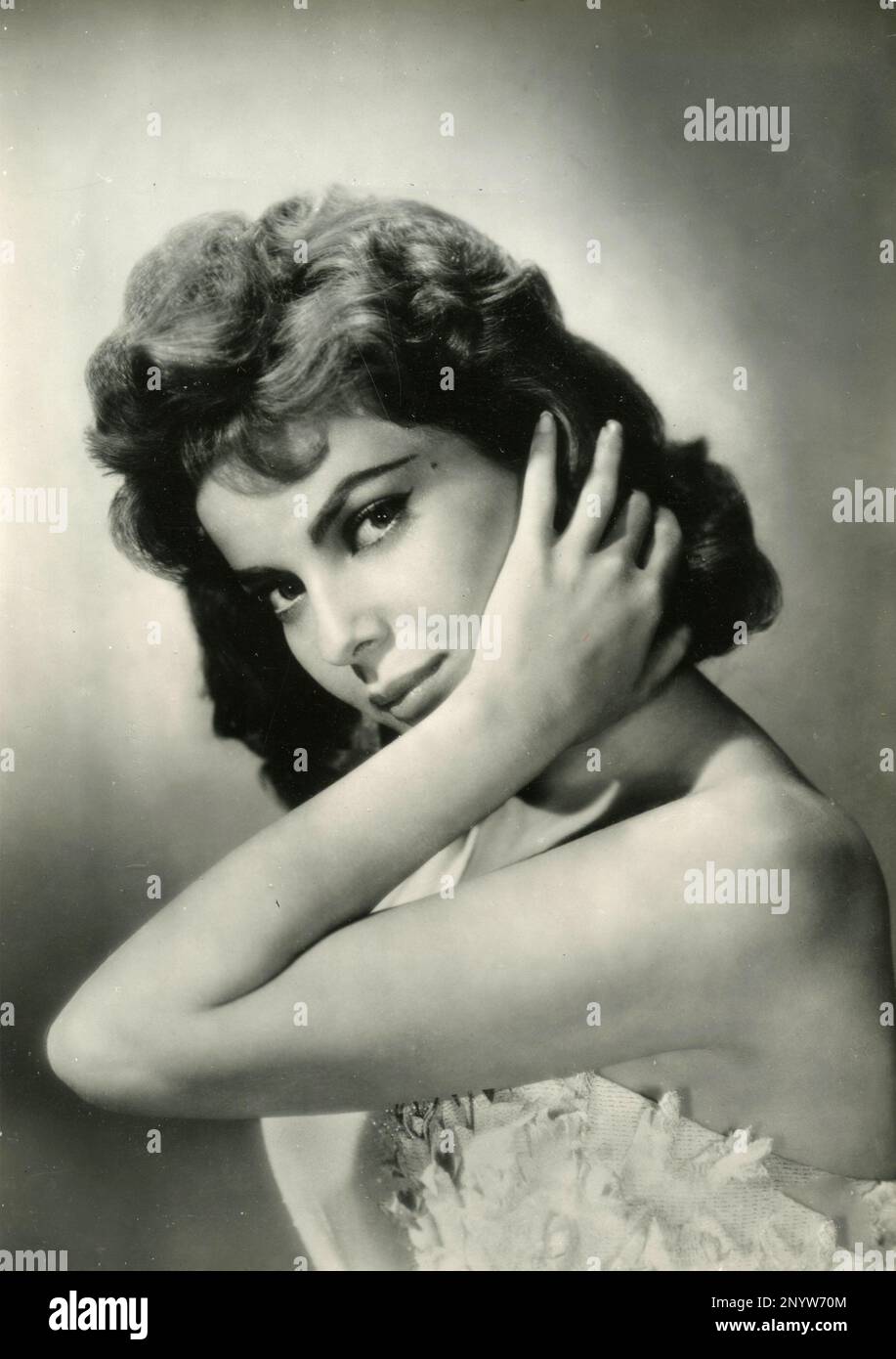 American actress Abbe Lane in the movie Maracaibo, USA 1958 Stock Photo ...
