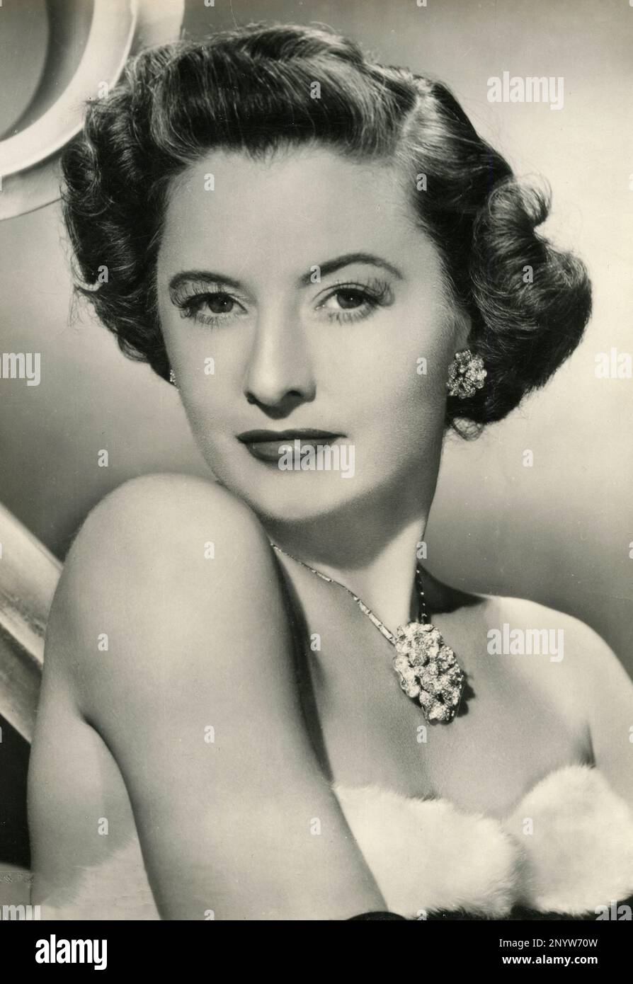 American actress Barbara Stanwyck, USA 1950s Stock Photo - Alamy