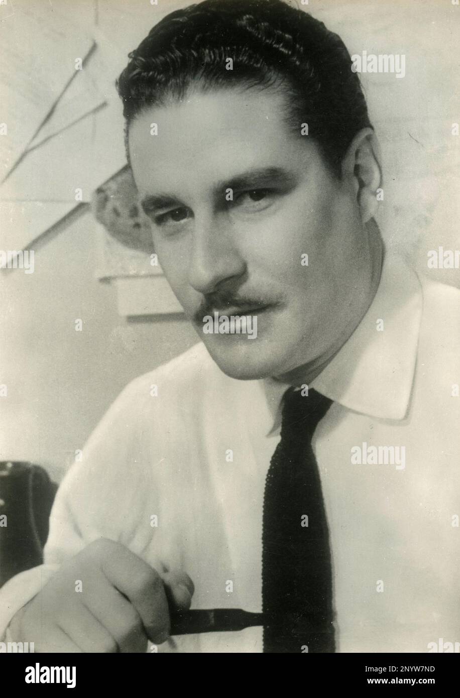 Italian actor Amedeo Nazzari, Italy 1950s Stock Photo - Alamy