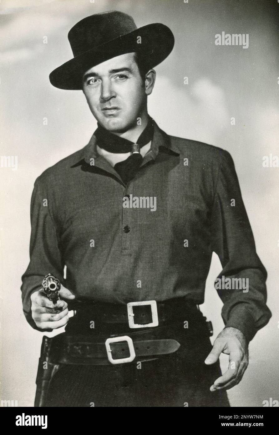 American actor John Payne in the movie The Eagle and the Hawk, USA 1950 ...