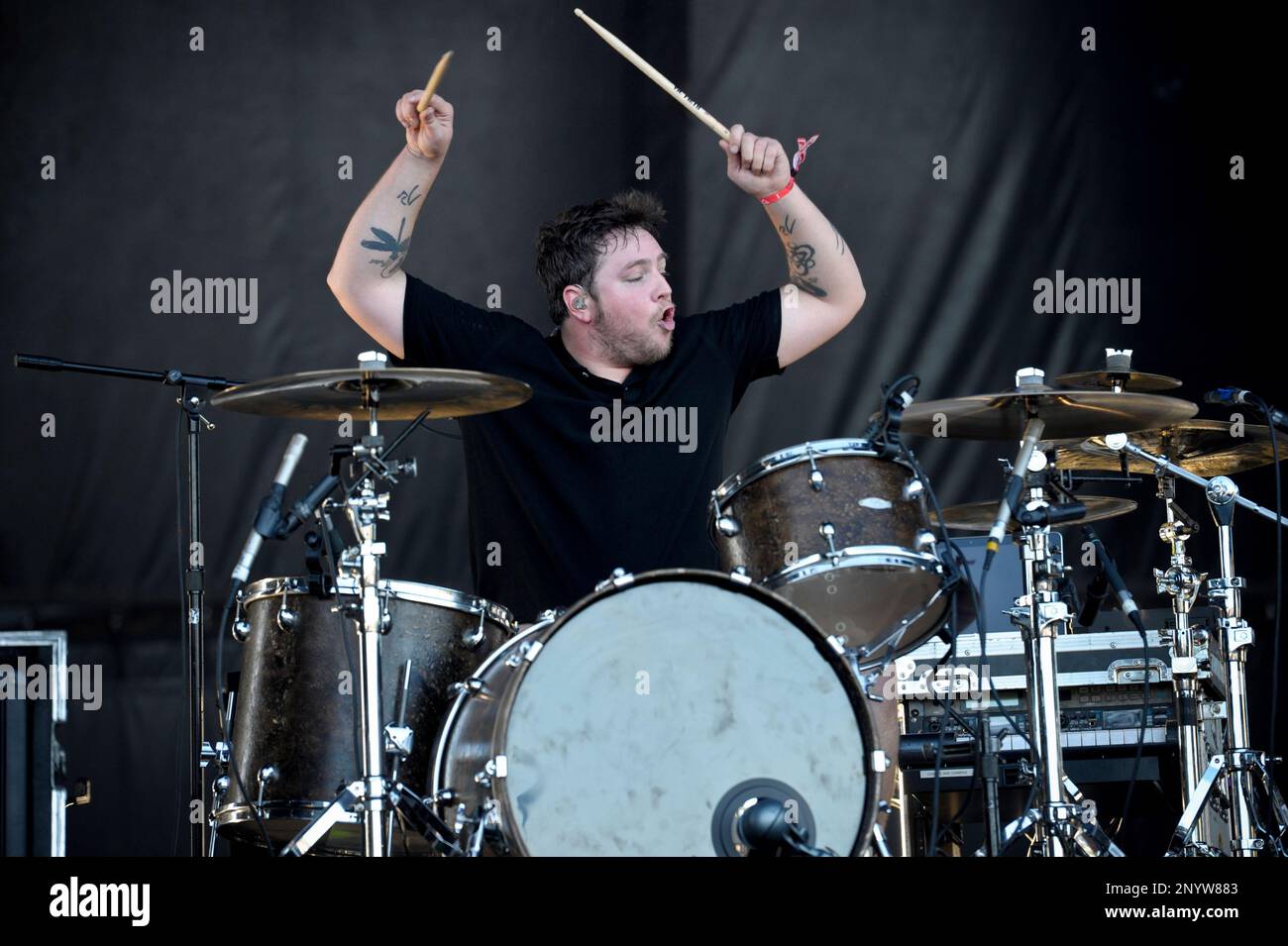 Josh Eppard of Coheed and Cambria performs during the 2012 Voodoo ...