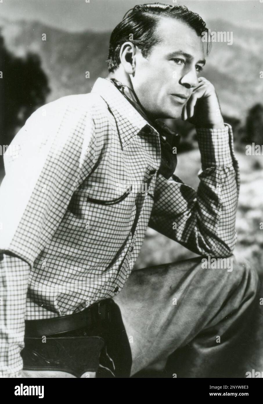 American actor Gary Cooper in the movie The Cowboy and the Lady, USA ...