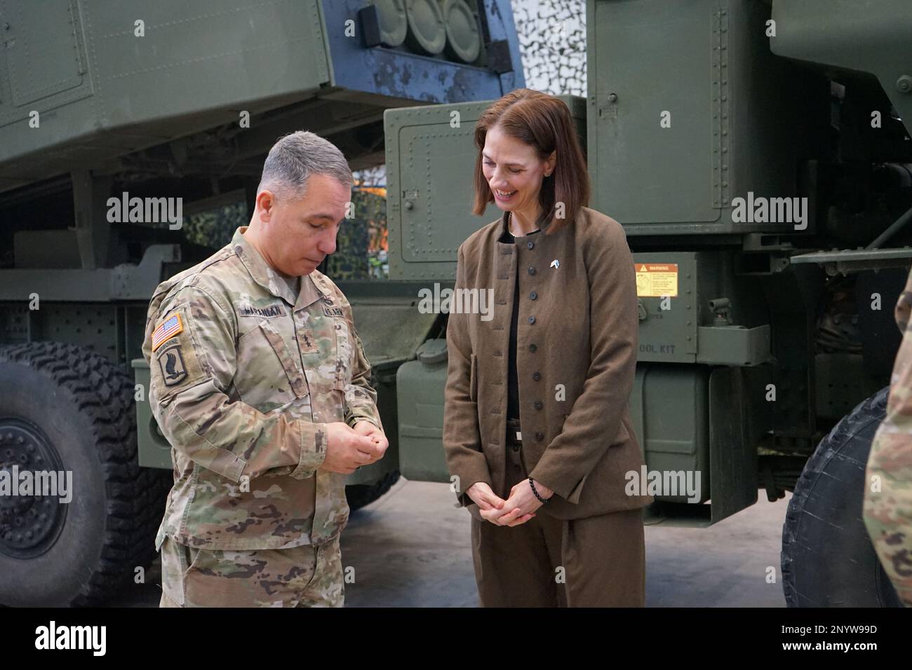 Major General Stephen Maranian of the 56th Artillery Command was the guest speaker during a ...