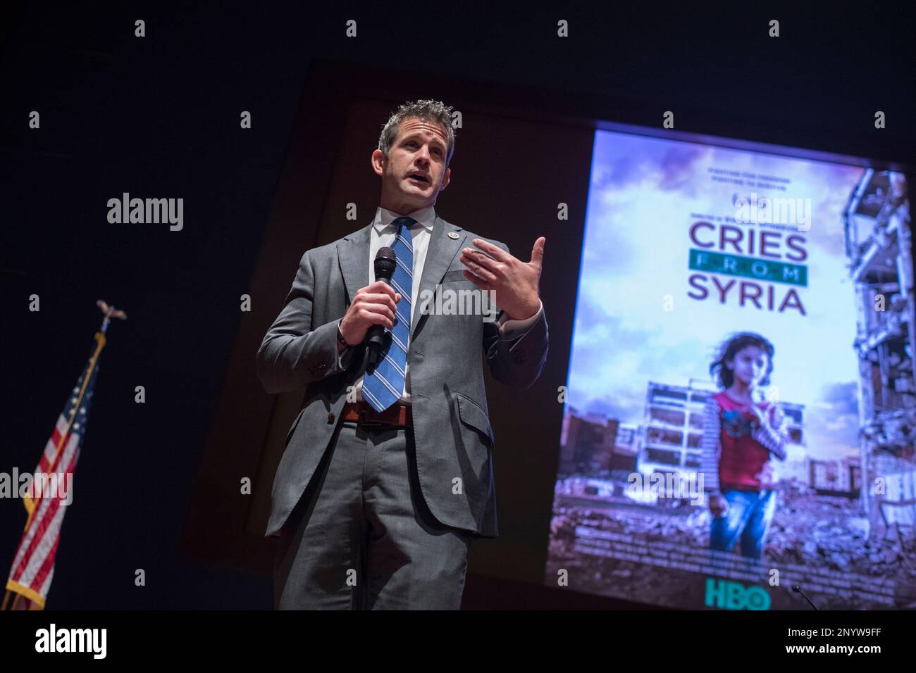 UNITED STATES - MAY 18: Rep. Adam Kinzinger, R-Ill., makes remarks ...